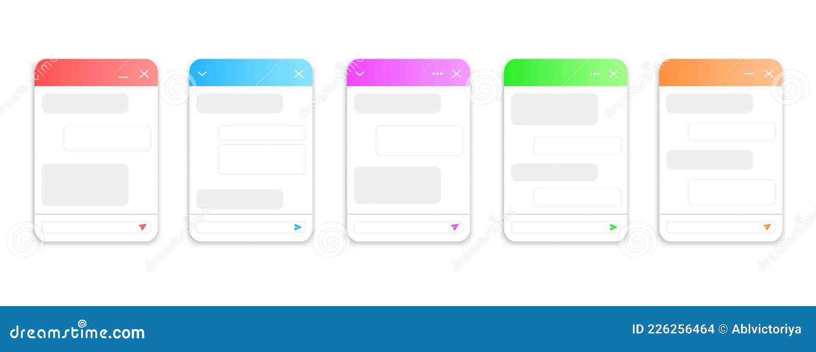 Chatbot Window Template. Life Chat Customer Service Example. Virtual ...