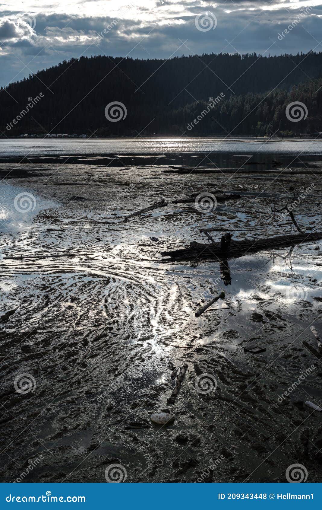 Chatcolet Lake stock photo. Image of vacation, cloud - 209343448