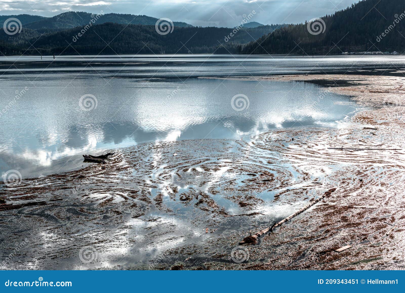 Chatcolet Lake stock image. Image of lake, state, tranquility - 209343451