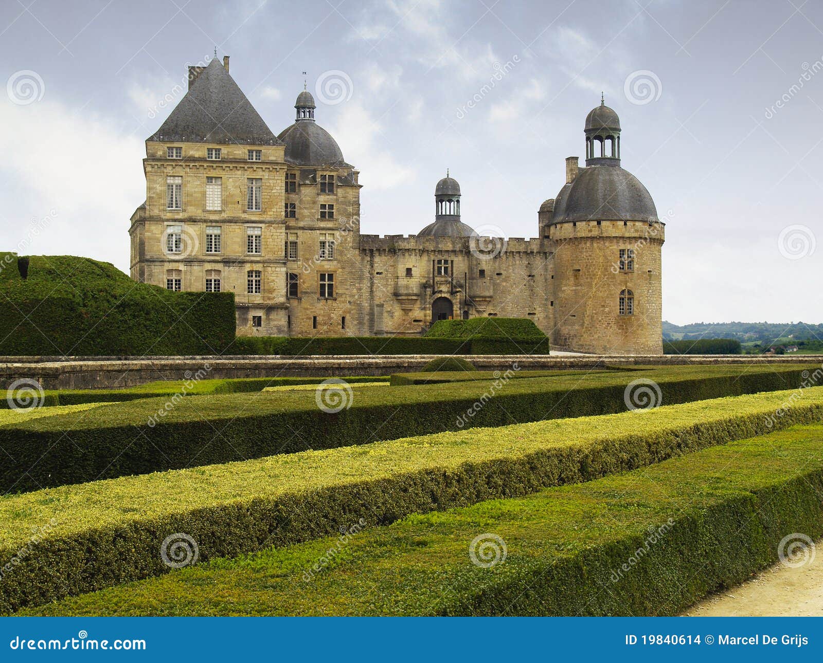 Chateau De Hautefort - France Stock Photo - Image of hautefort ...