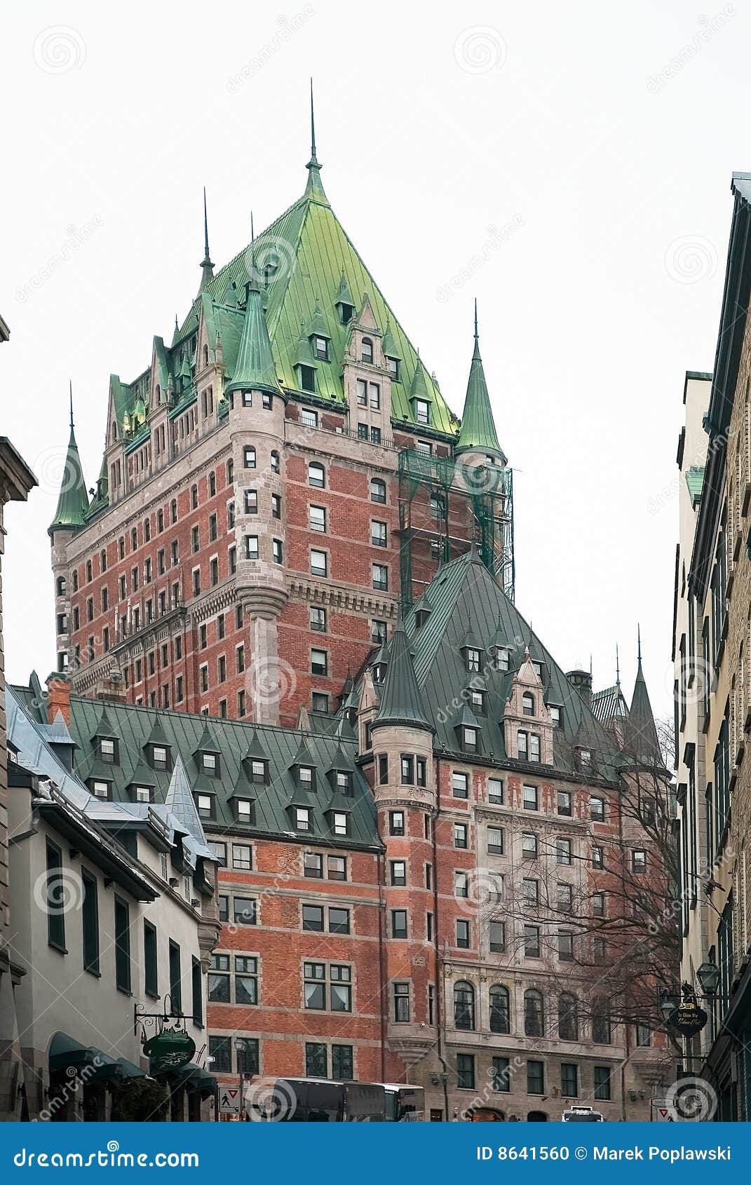 Chateau Frontenac stock photo. Image of building, attraction - 8641560