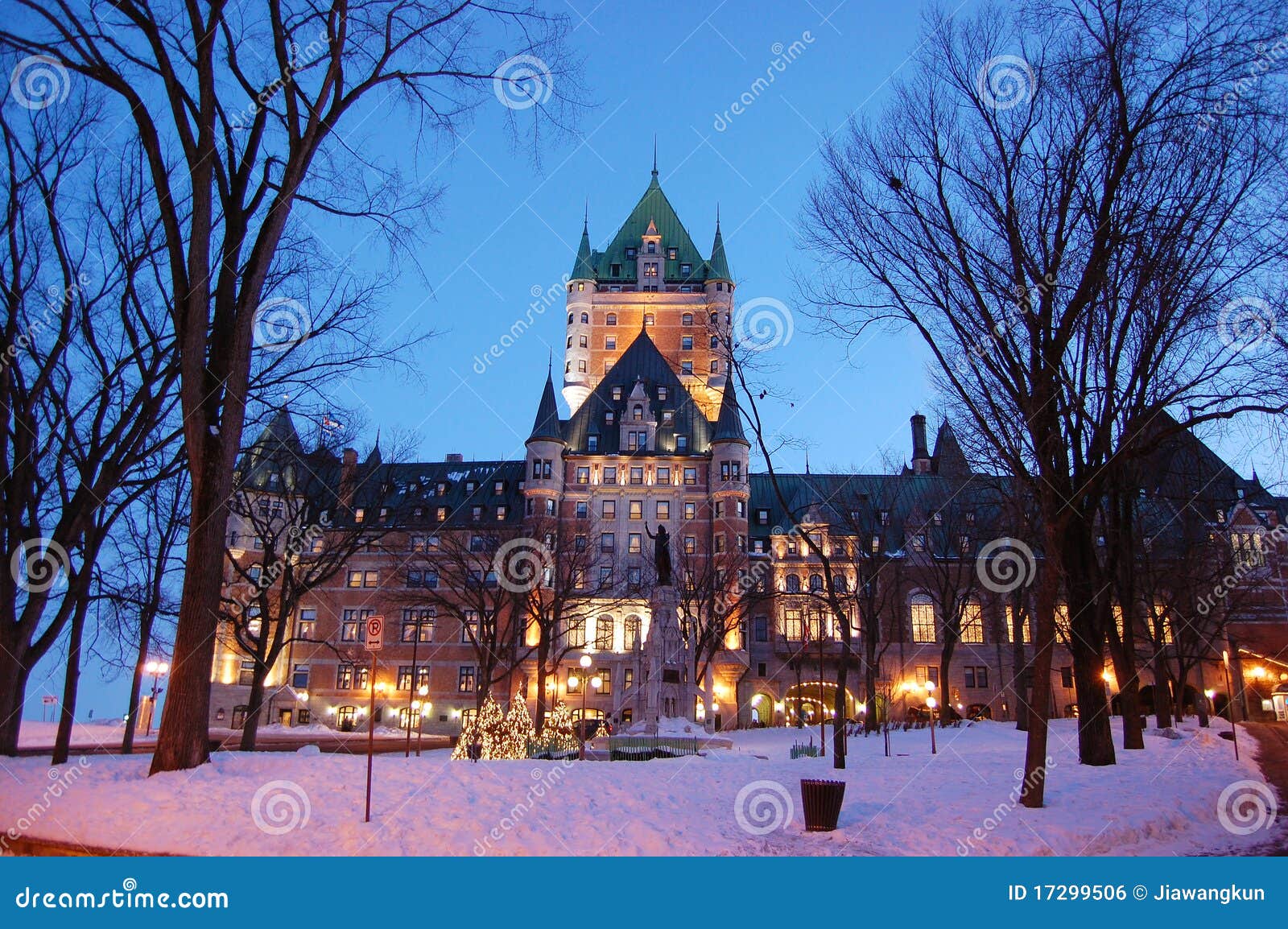 Chateau Frontenac, De Stad Van Quebec, Canada Stock Foto - Image of ...