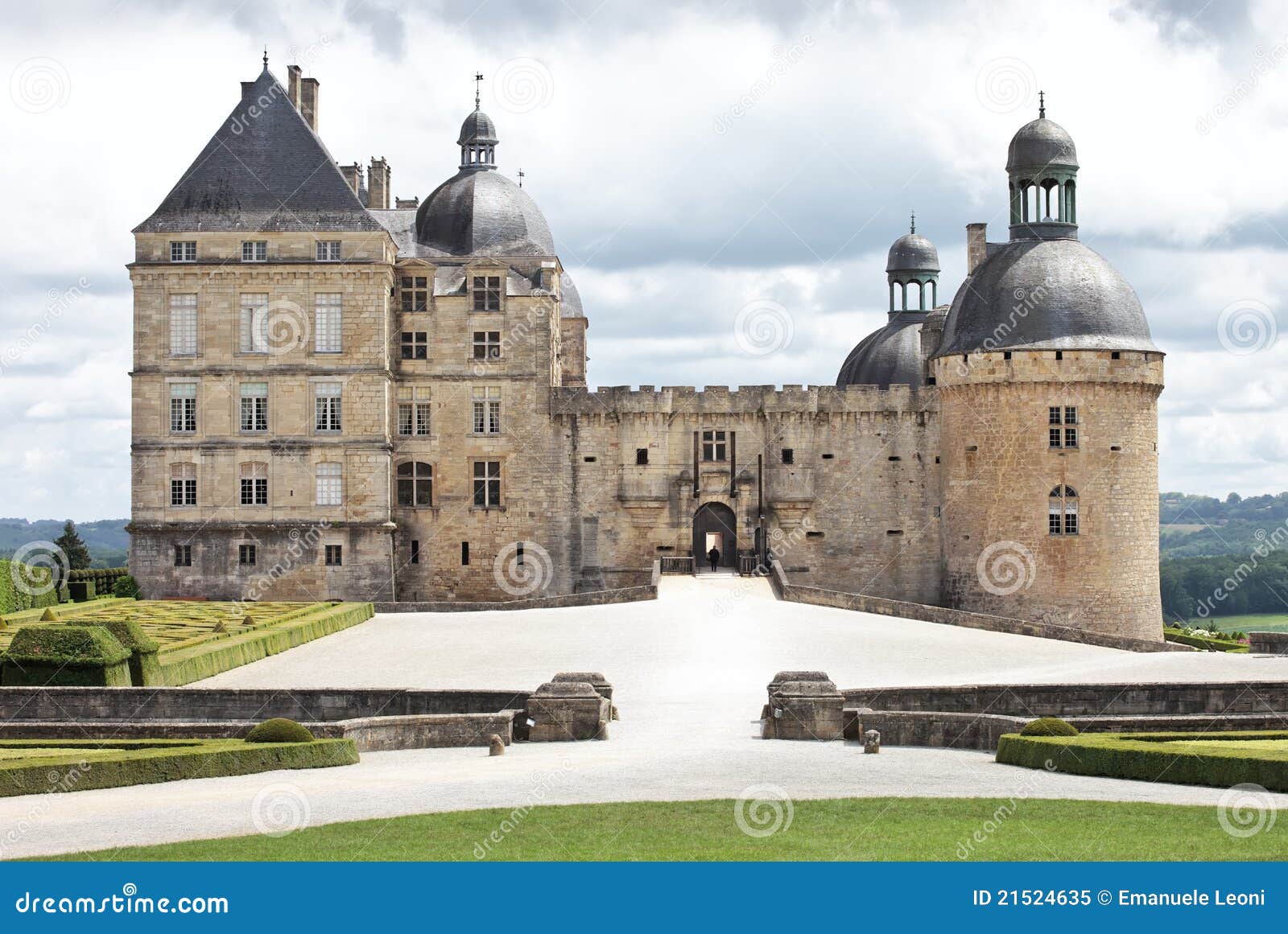 Chateau Hautefort in Dordogne Stock Image - Image of palace ...