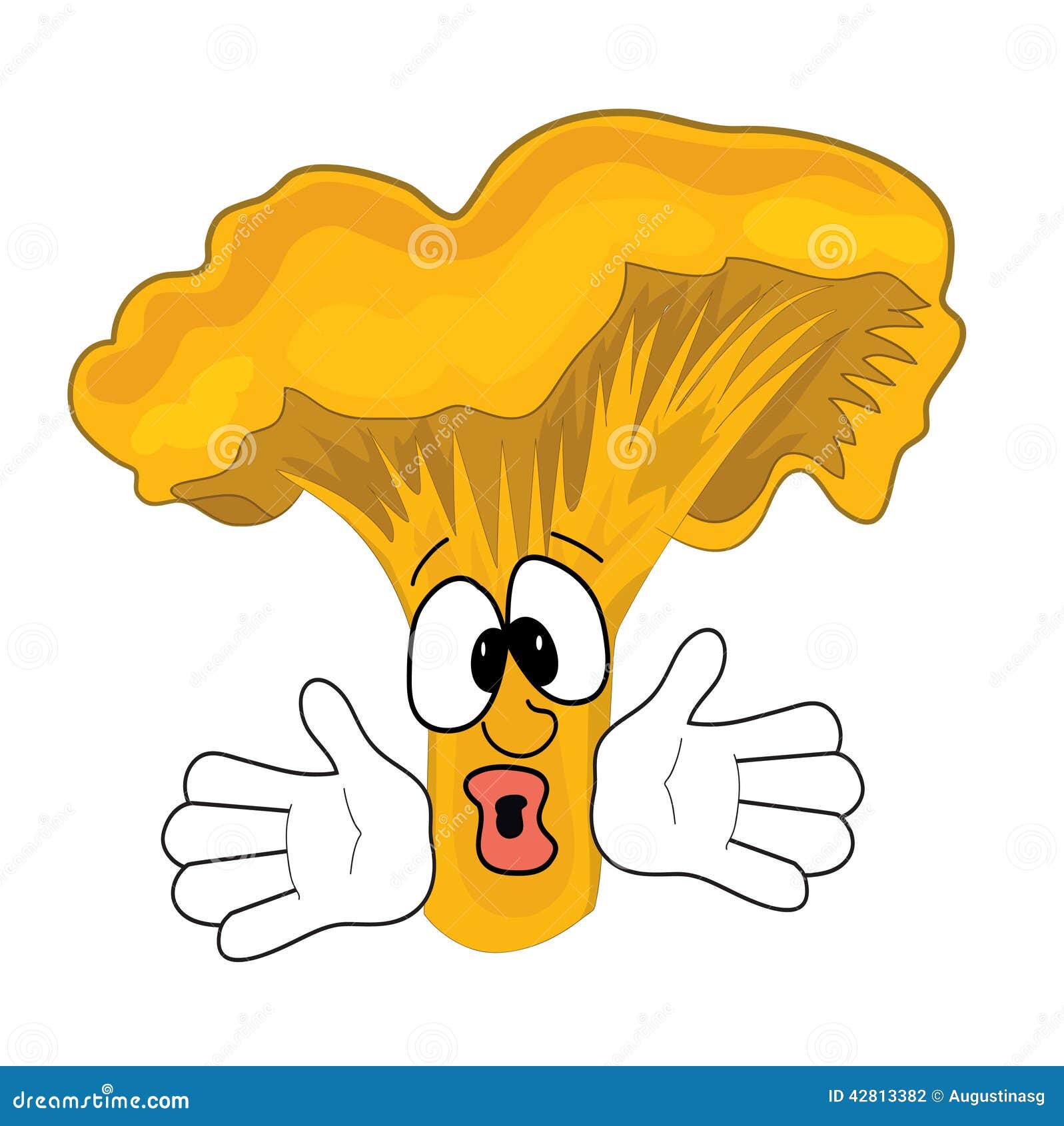 Chaterelle Cartoon Illustration | CartoonDealer.com #42813377