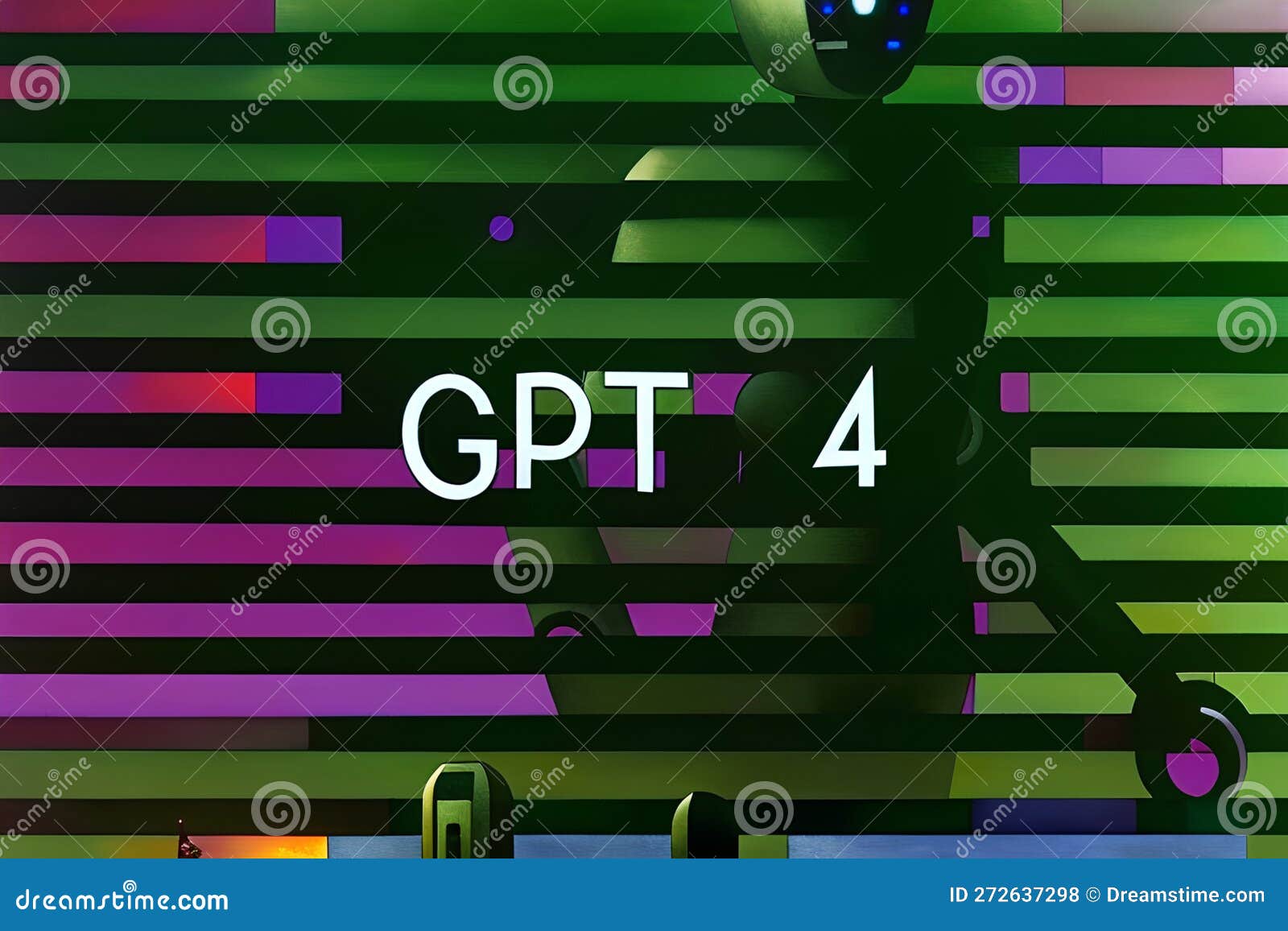 GPT 4, AI, Ai Robot, Ai Projects, Illustration, Digital Art. Stock ...