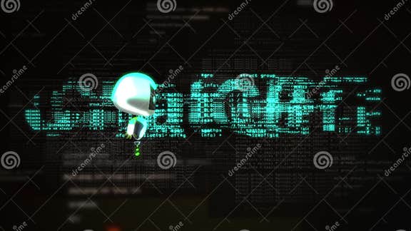 Chatgpt Animation with Chatbot Robot. Programming Code Language in ...