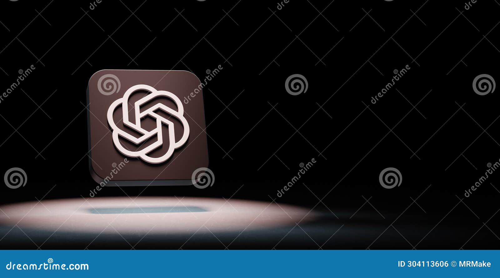 ChatGPT App Icon Spotlighted on Black Background Editorial Photo ...