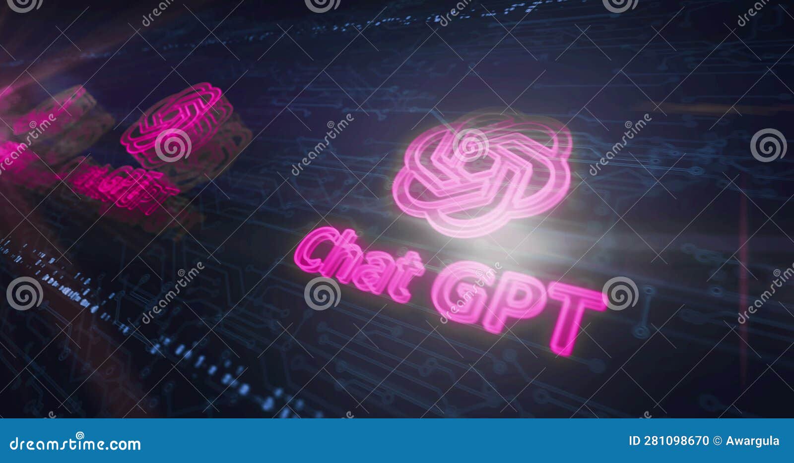 ChatGPT Artificial Intelligence Chat Bot Symbol Cyber Loop Concept ... ChatGPT Artificial Intelligence Chat Bot Symbol Cyber Loop Concept ...