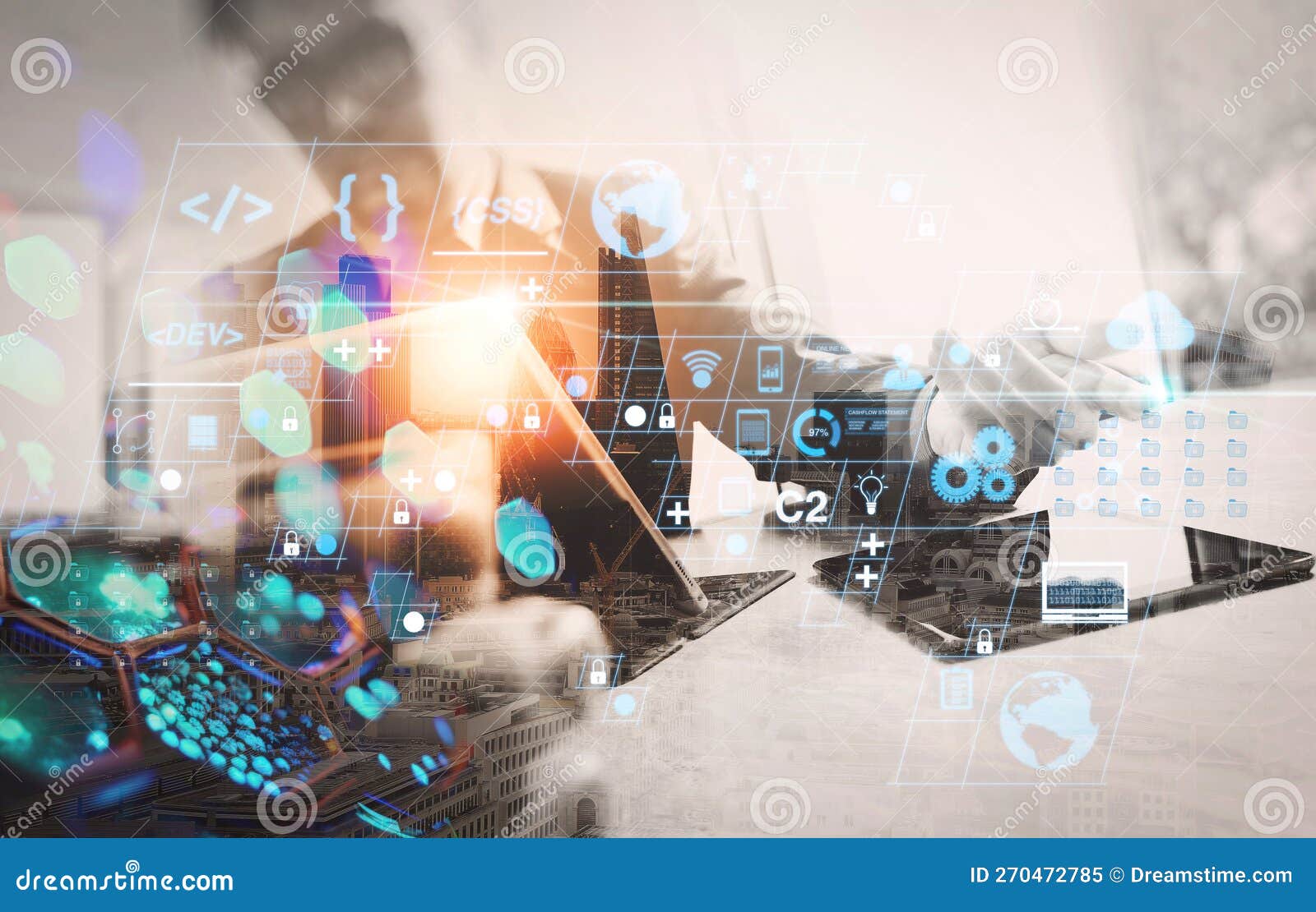 ChatGPT, Chat Bot, AI or Artificial Intelligence. Businessman Working ...