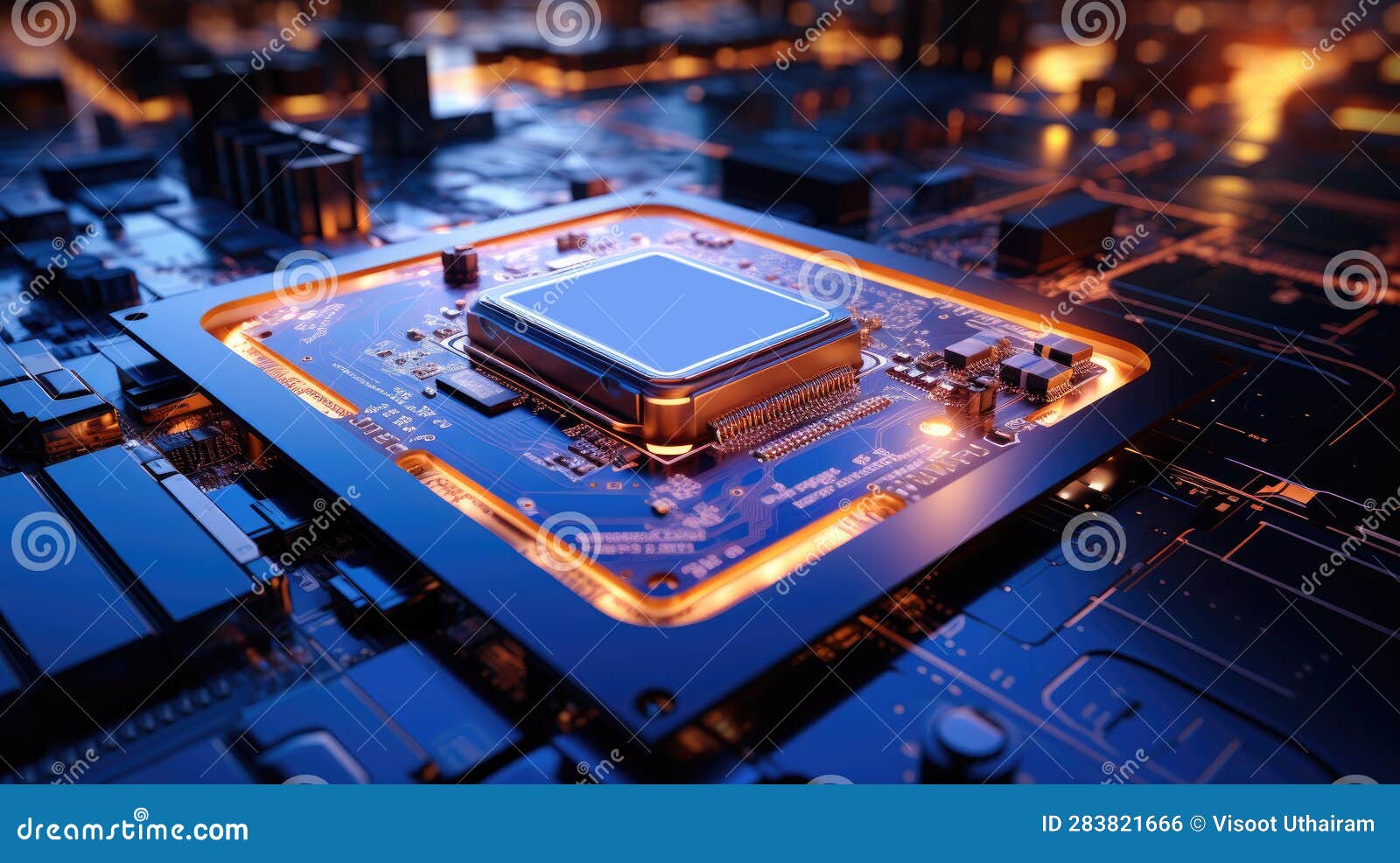 AI Chipset, Artificial Intelligence Icon Vector Illustration ...