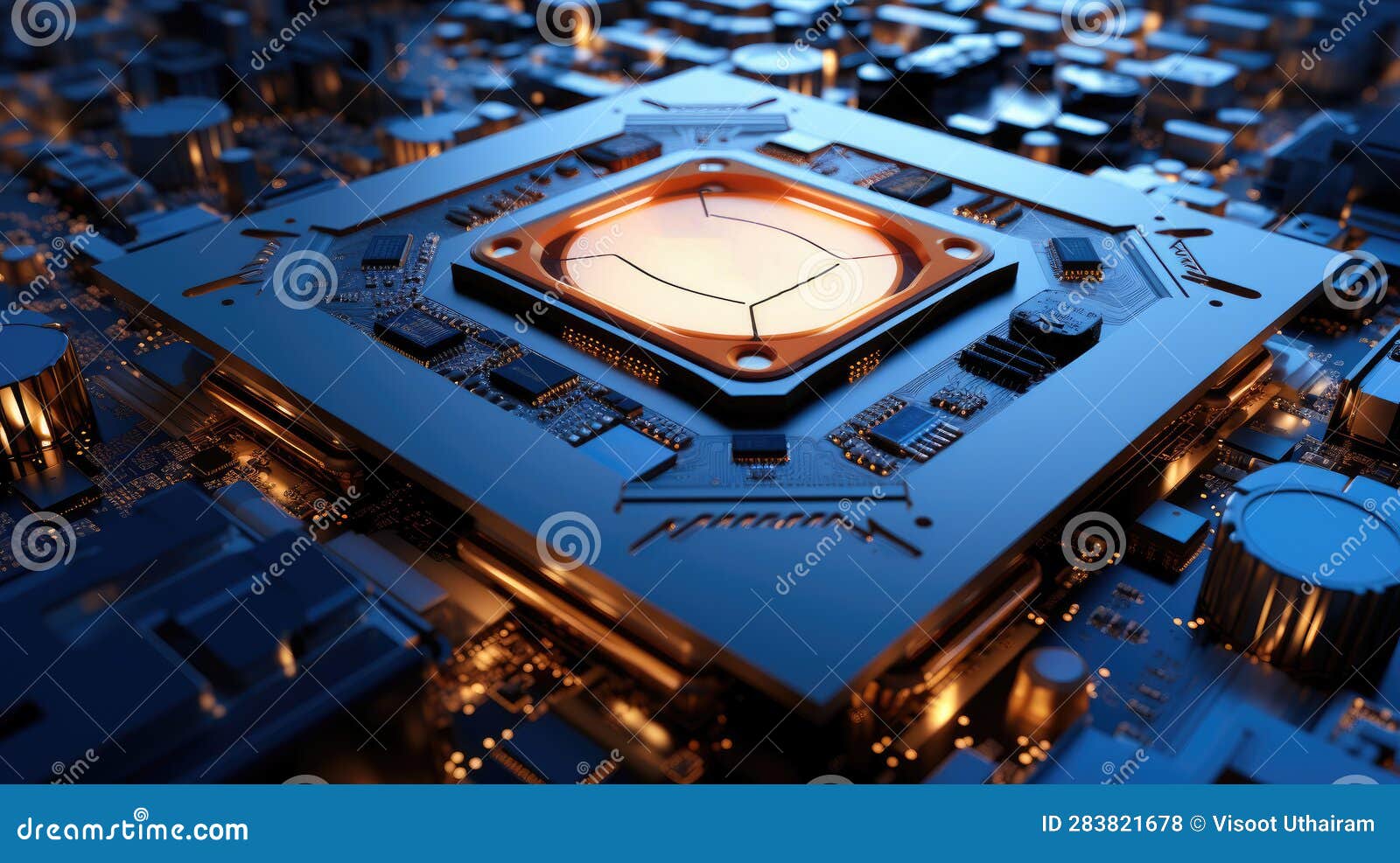 AI Chipset, Artificial Intelligence Icon Vector Illustration ...