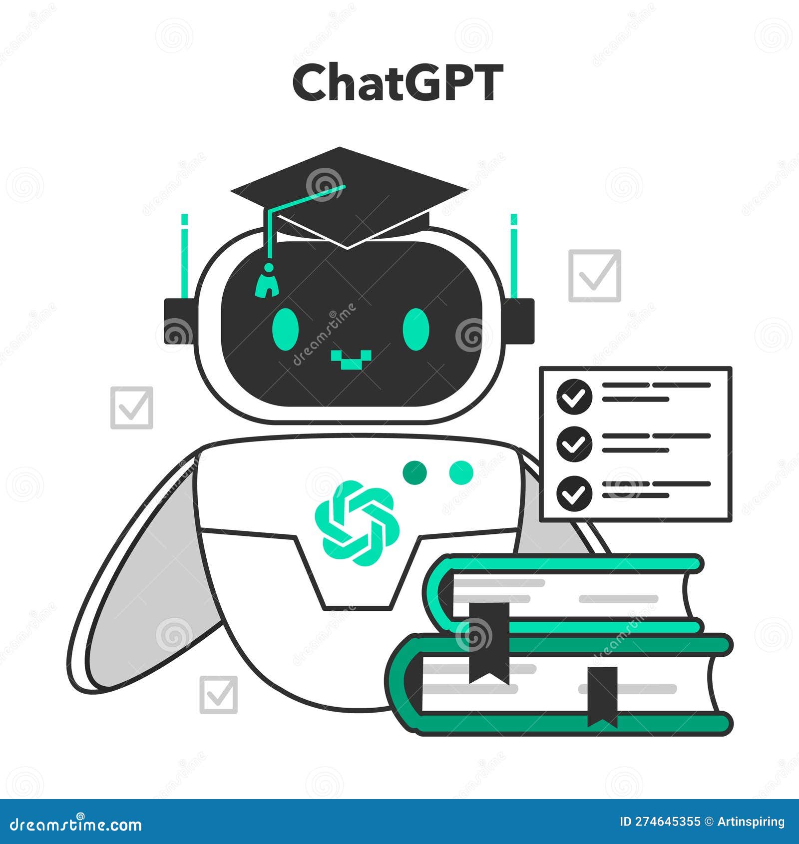 ChatGPT. Online Communication with Artificial Intelligence Chat Bot Stock Vector - Illustration ...