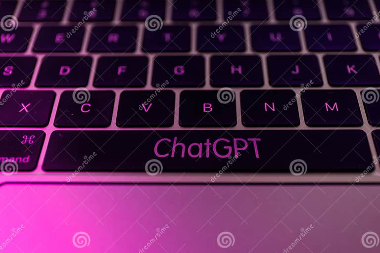ChatGPT Text on PC Keyboard. ChatGPT is a Chatbot Launched by OpenAI Editorial Image - Image of ...