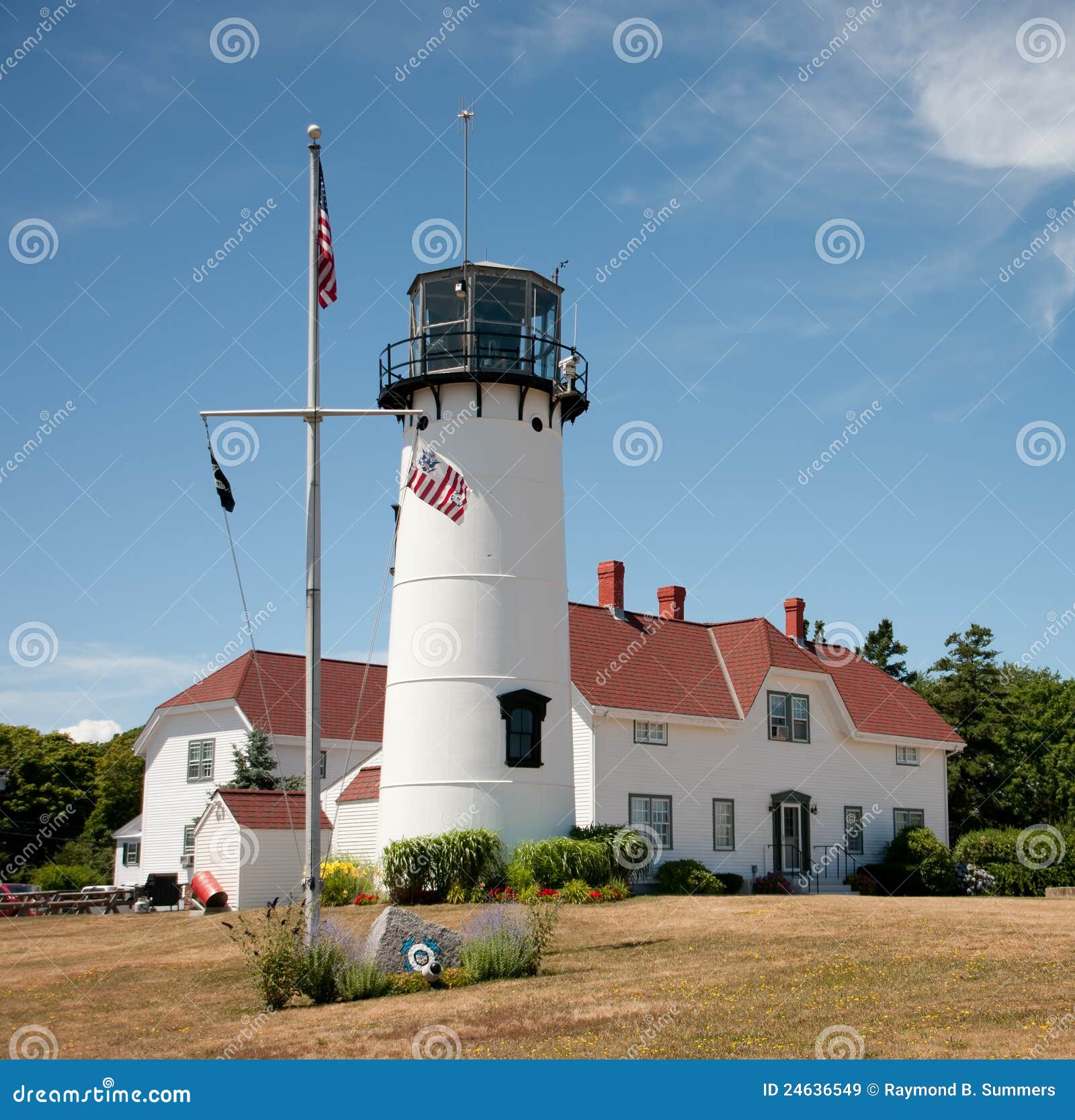Chatham Lighthouse stock image. Image of roof, light - 24636549
