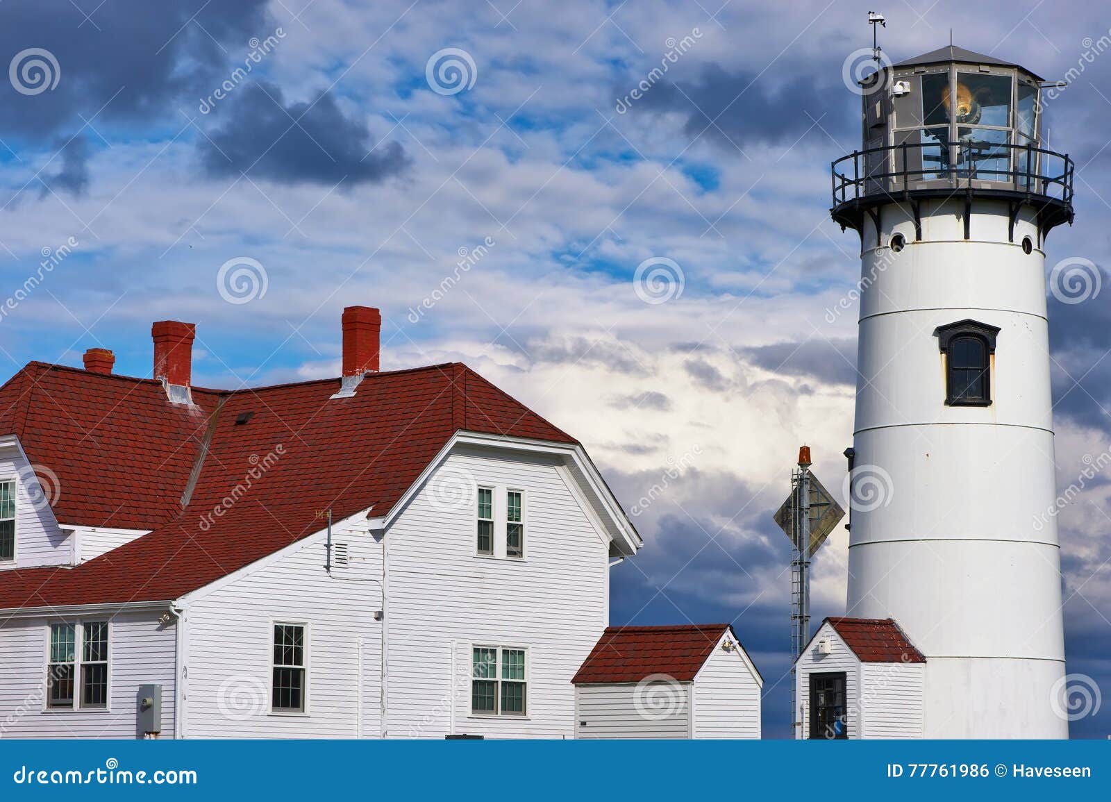 Chatham Lighthouse at Cape Cod Stock Photo - Image of light, tower ...