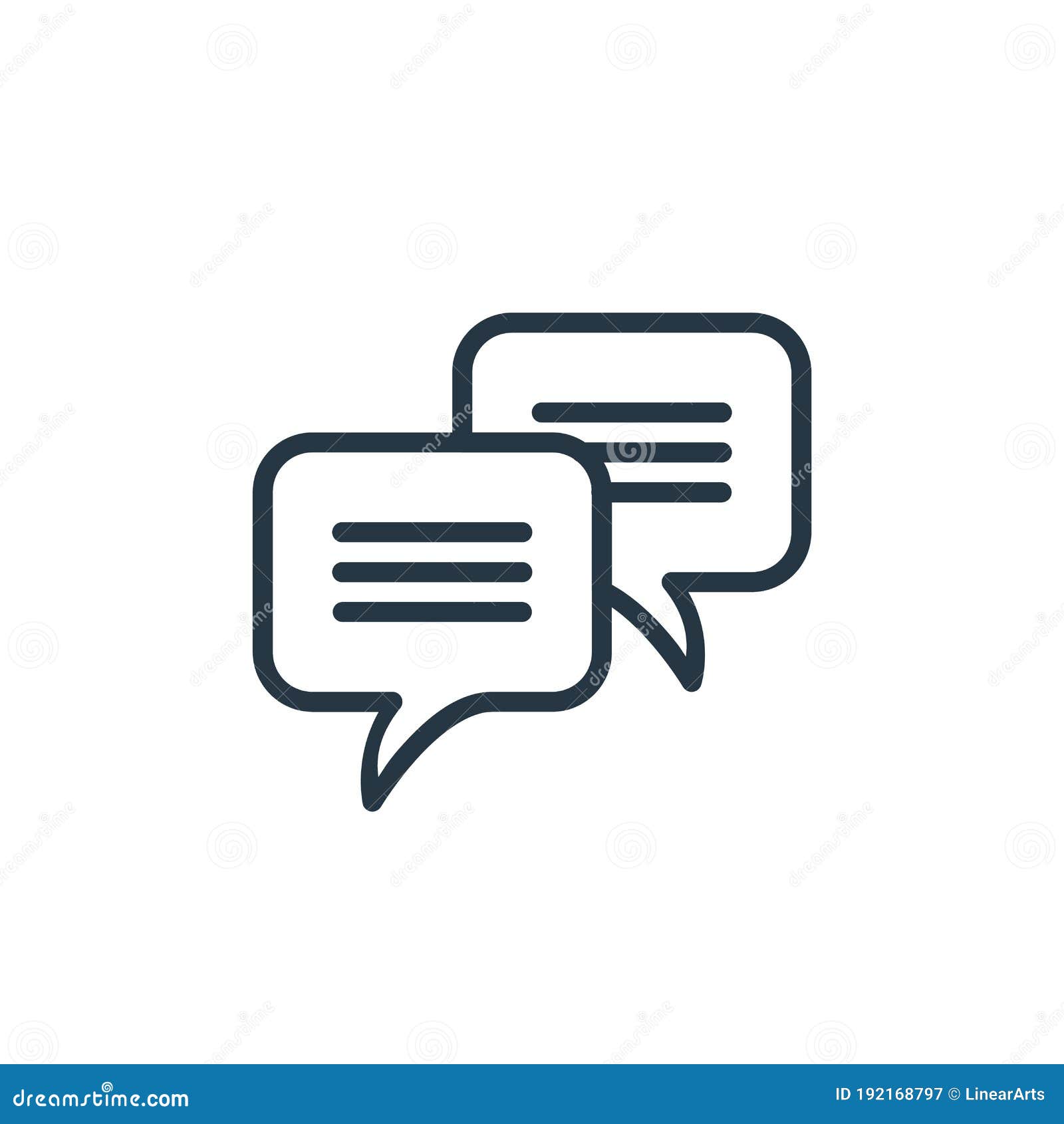 Chating Icon Vector from Shopping and Ecomerce Concept. Thin Line ...