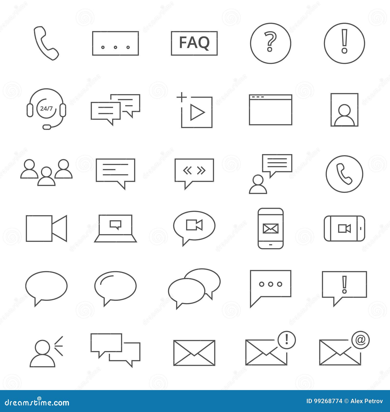 30 Chating Icons stock vector. Illustration of group - 99268774