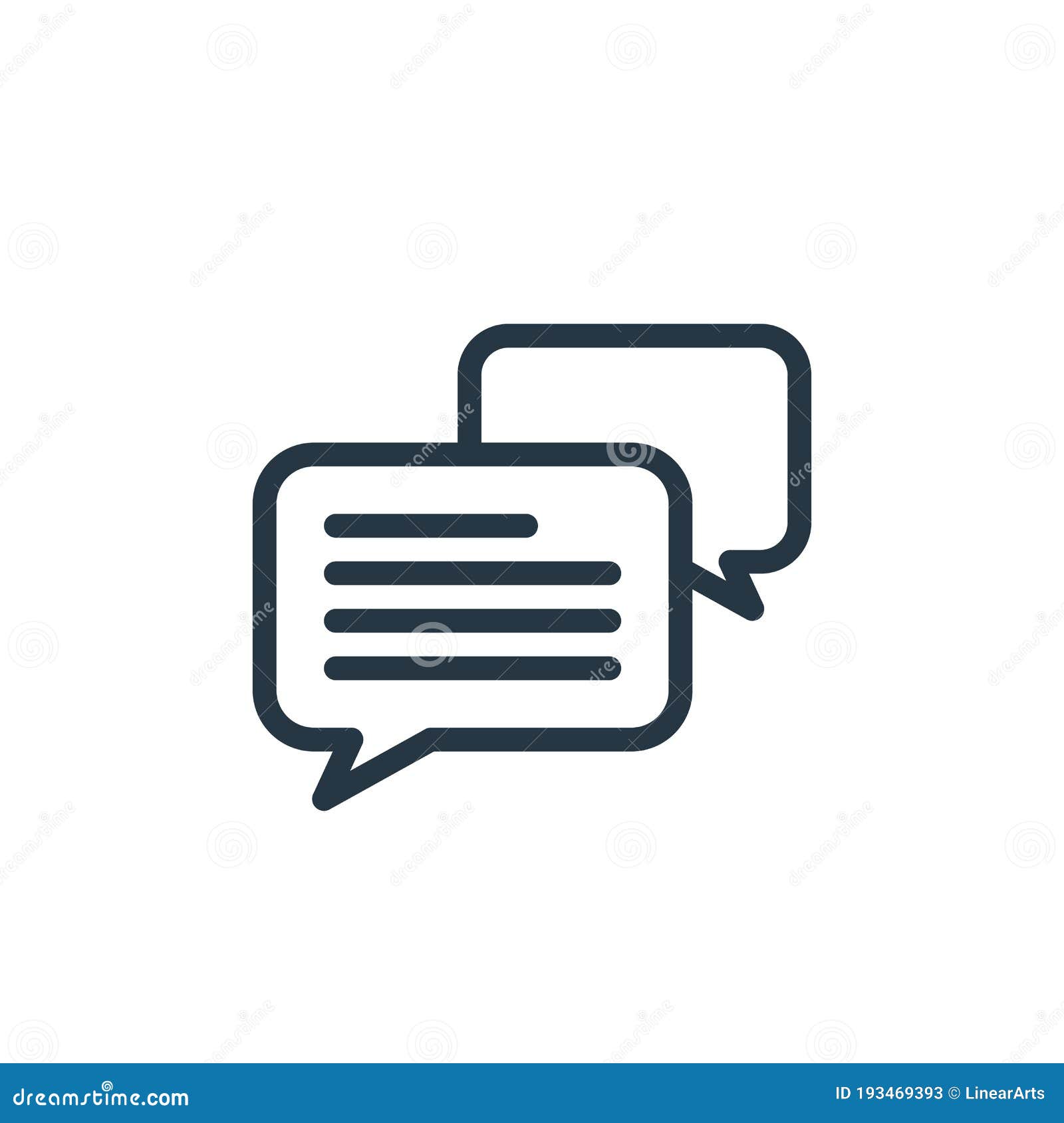 Chats Icon Vector from Media Concept. Thin Line Illustration of Chats ...