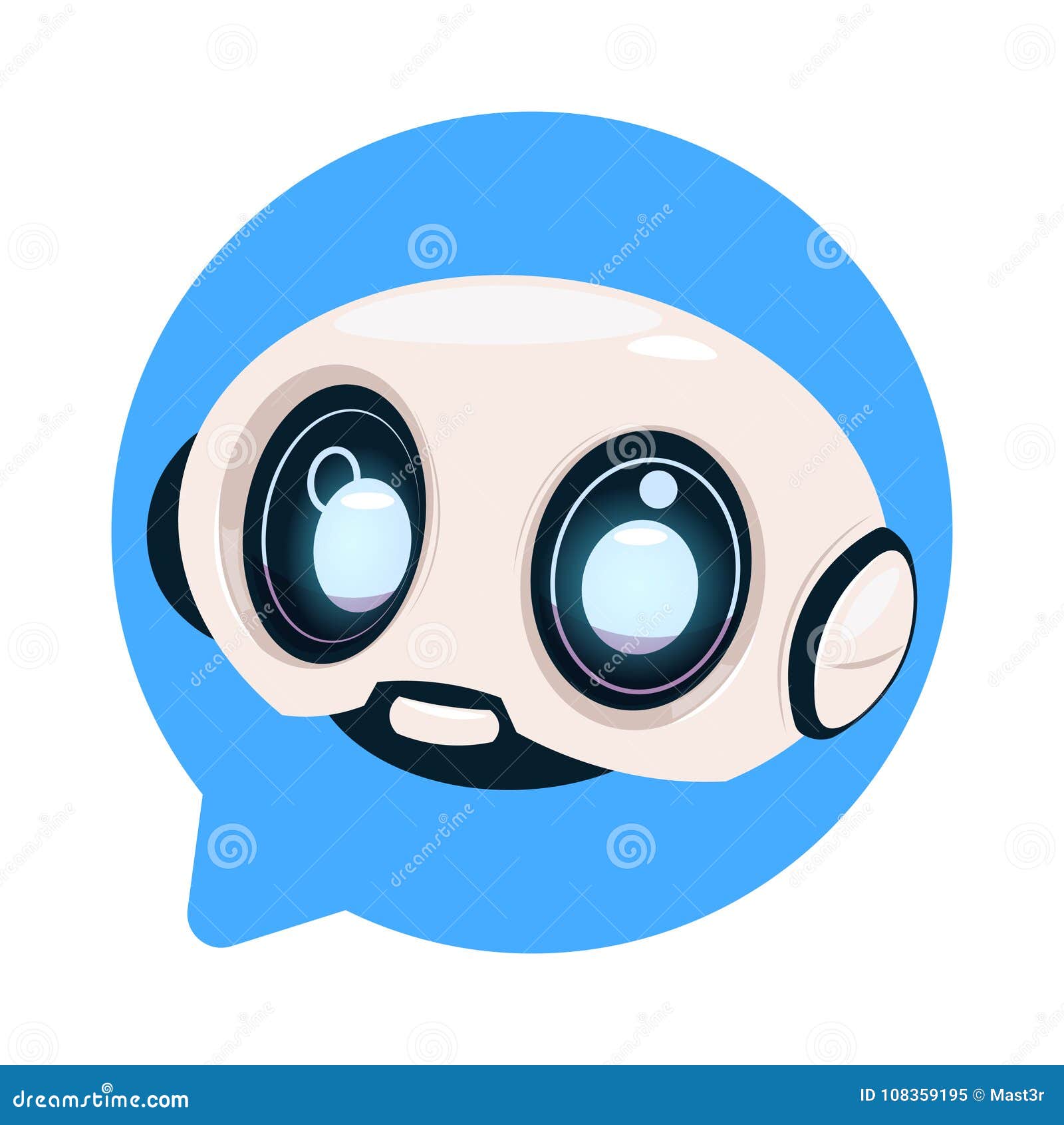 Chatter Bot Cute Robot Icon in Speech Bubble Icon Concept of Chatbot or ... Chatter Bot Cute Robot Icon in Speech Bubble Icon Concept of Chatbot or ...