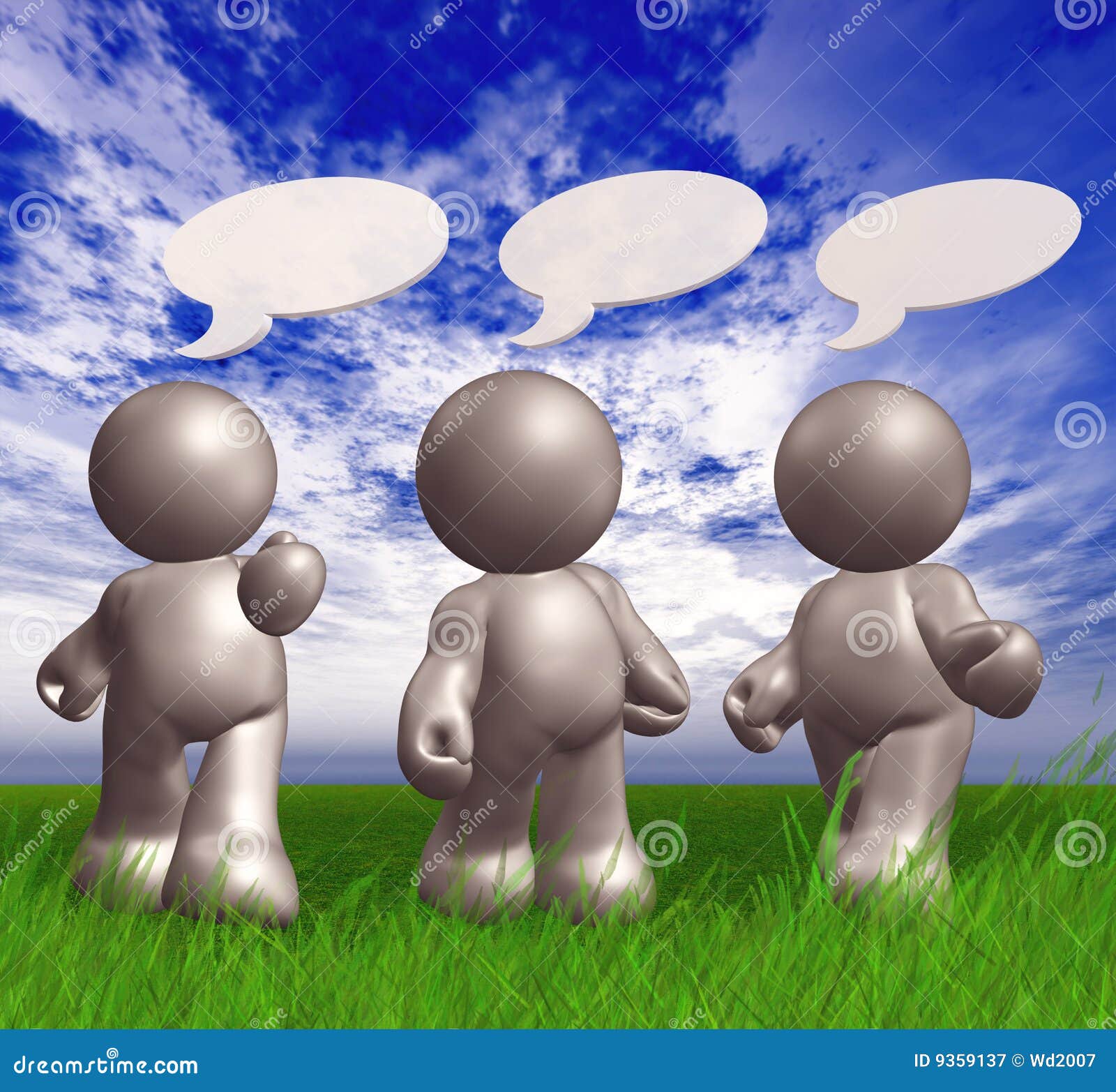 Chatter Comic Icon in Grass Meadow Stock Illustration - Illustration of ...