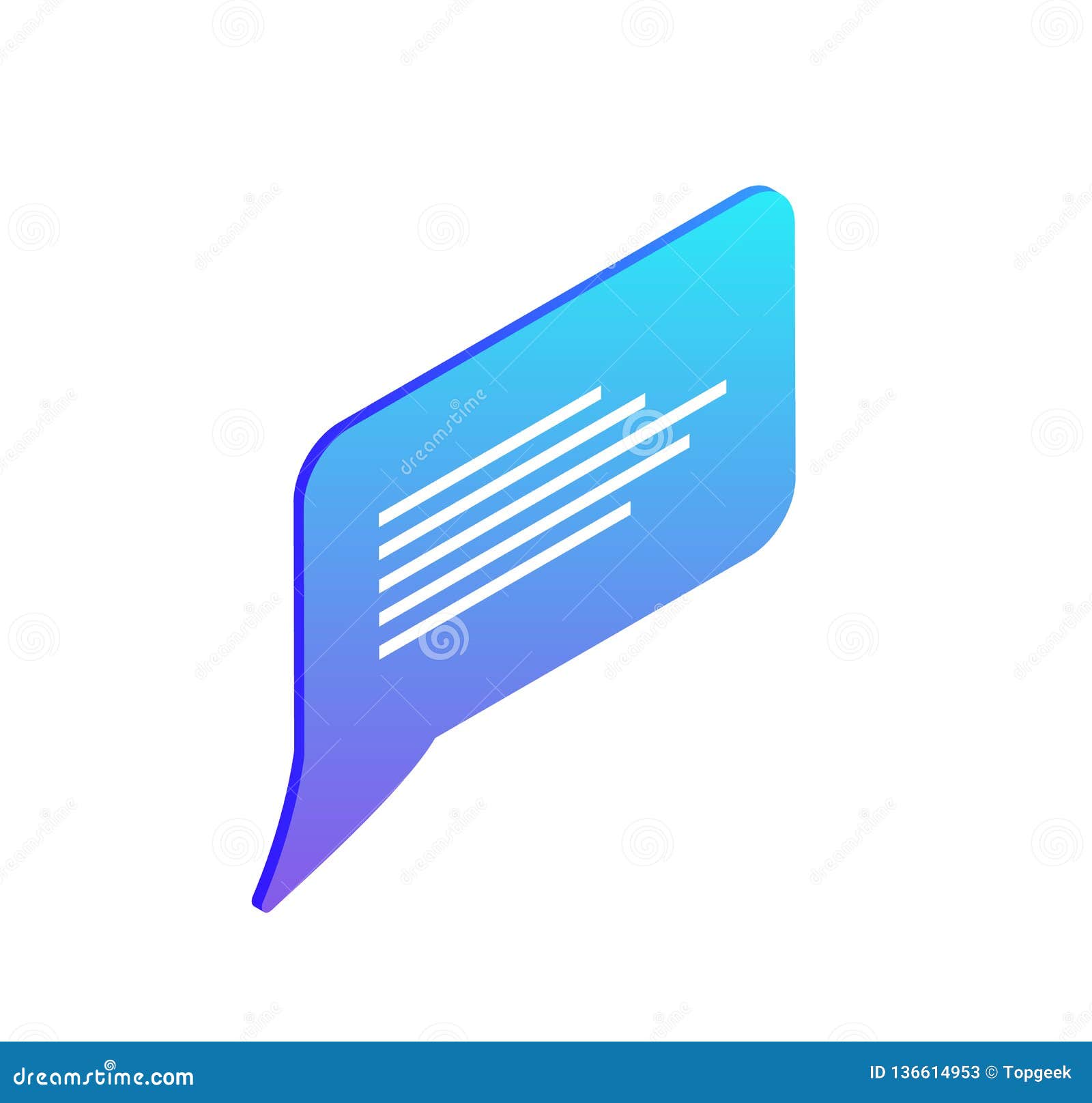 Chatting Box Bubble Empty Icon Vector Illustration Stock Vector ...