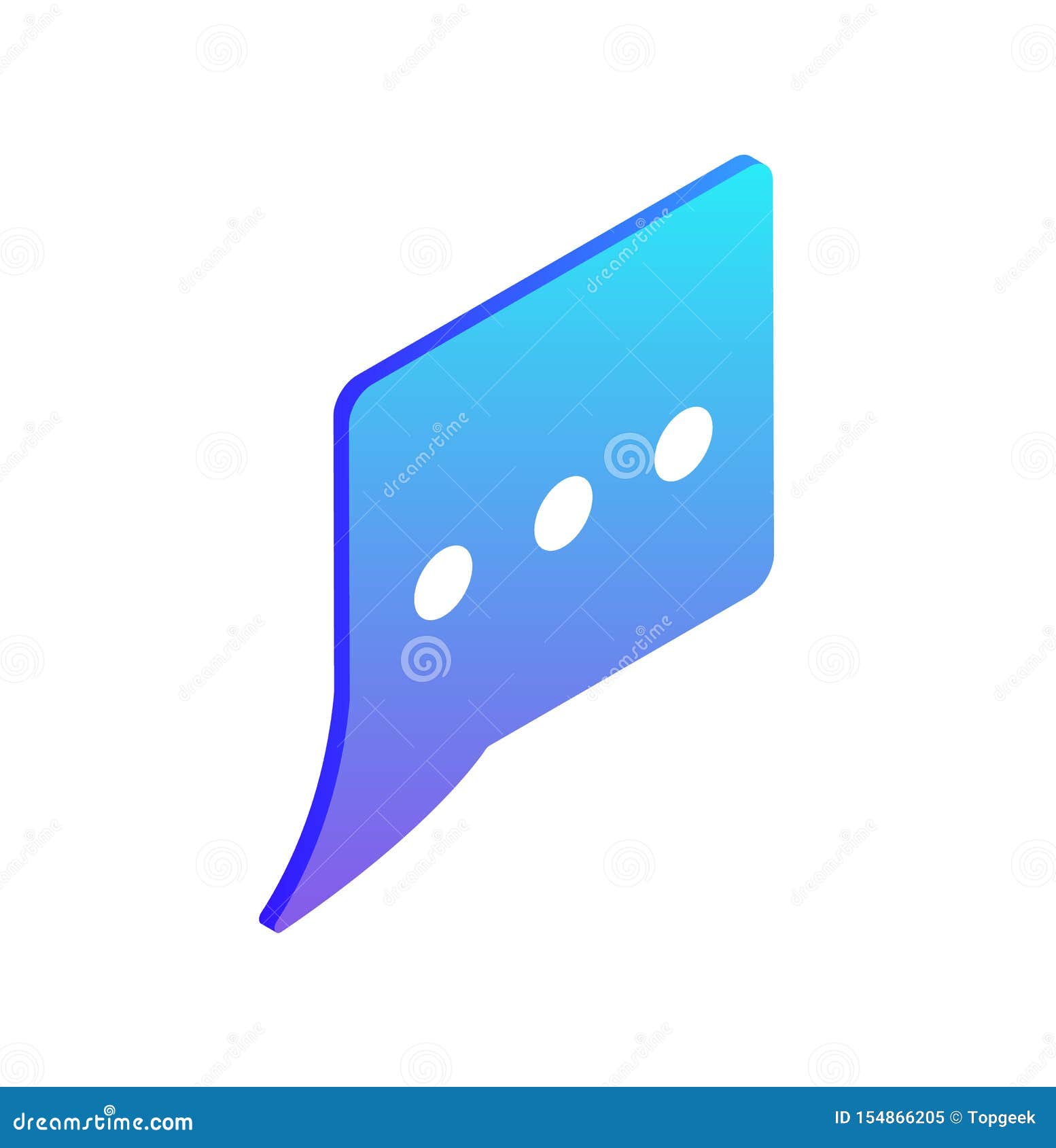 Chatting Box Isolated Icon Vector Illustration Stock Vector ...