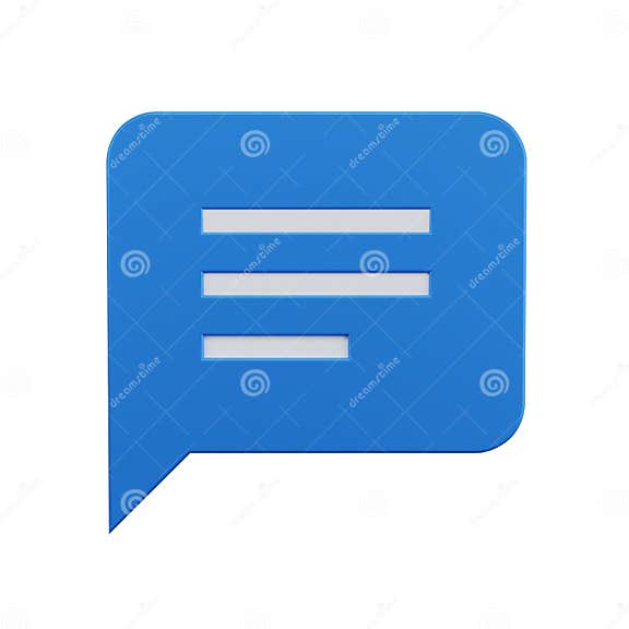 Chatting Box, Speak Bubble Text, Message Box, Text Box Isolated. 3D ...