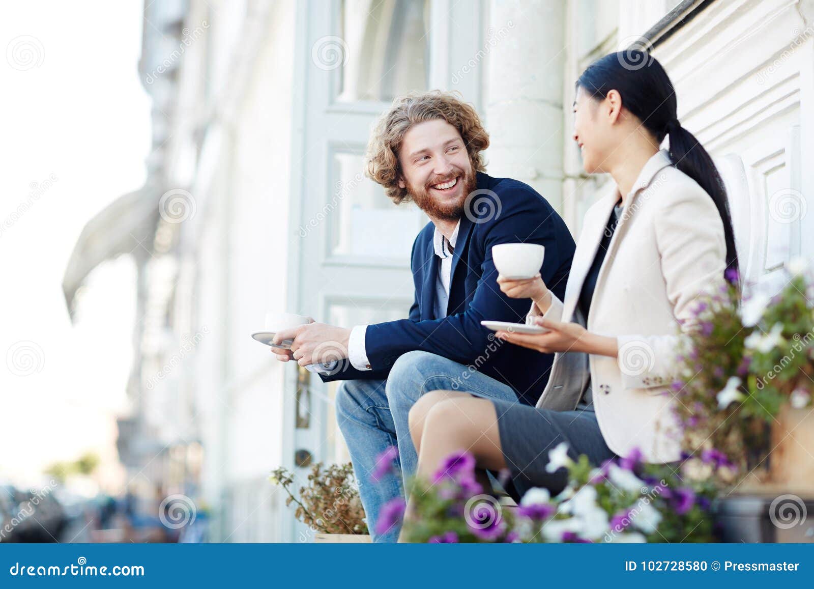 Chatting at break stock photo. Image of business, women - 102728580