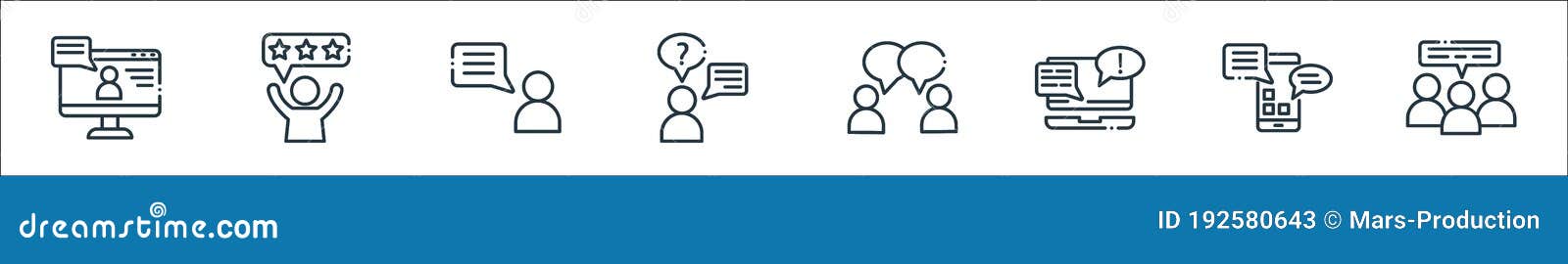 Linear Conversation Icon From Blogger And Influencer Outline Collection ...