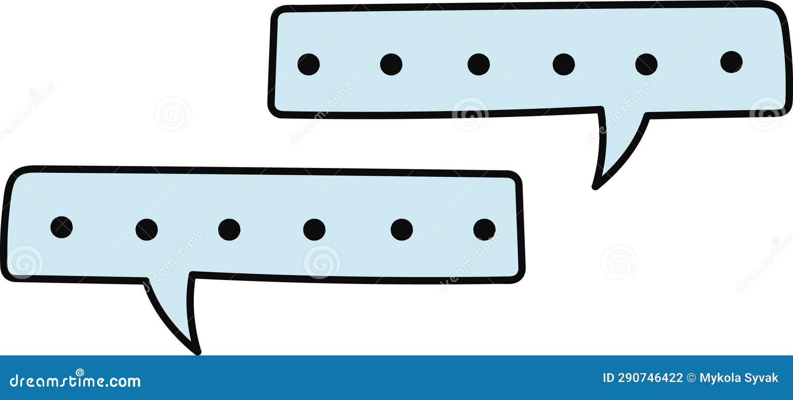 Chatting Icon Doodle stock illustration. Illustration of sign - 290746422