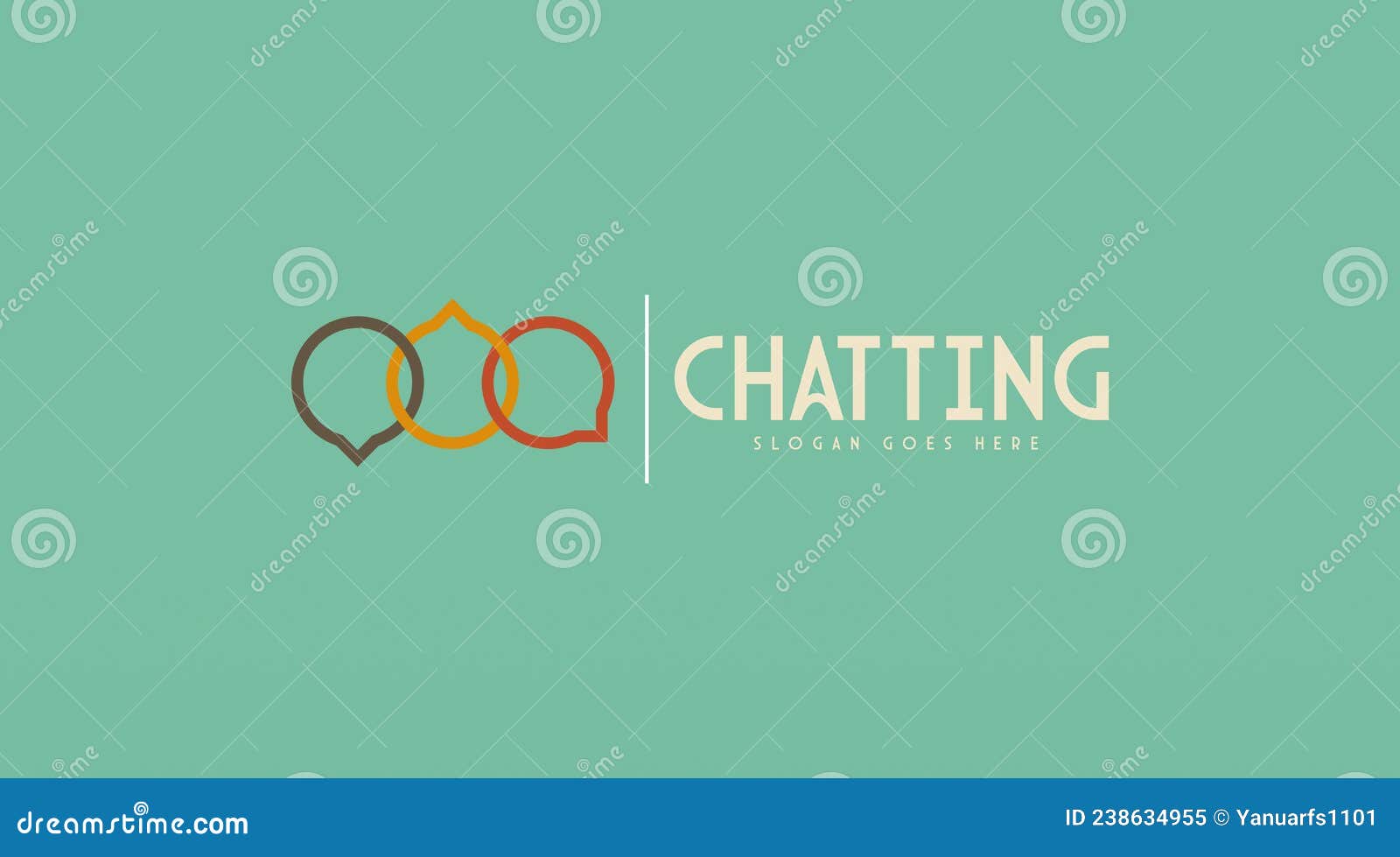 Chatting Logo Design Concept Vector Stock Vector - Illustration of ...