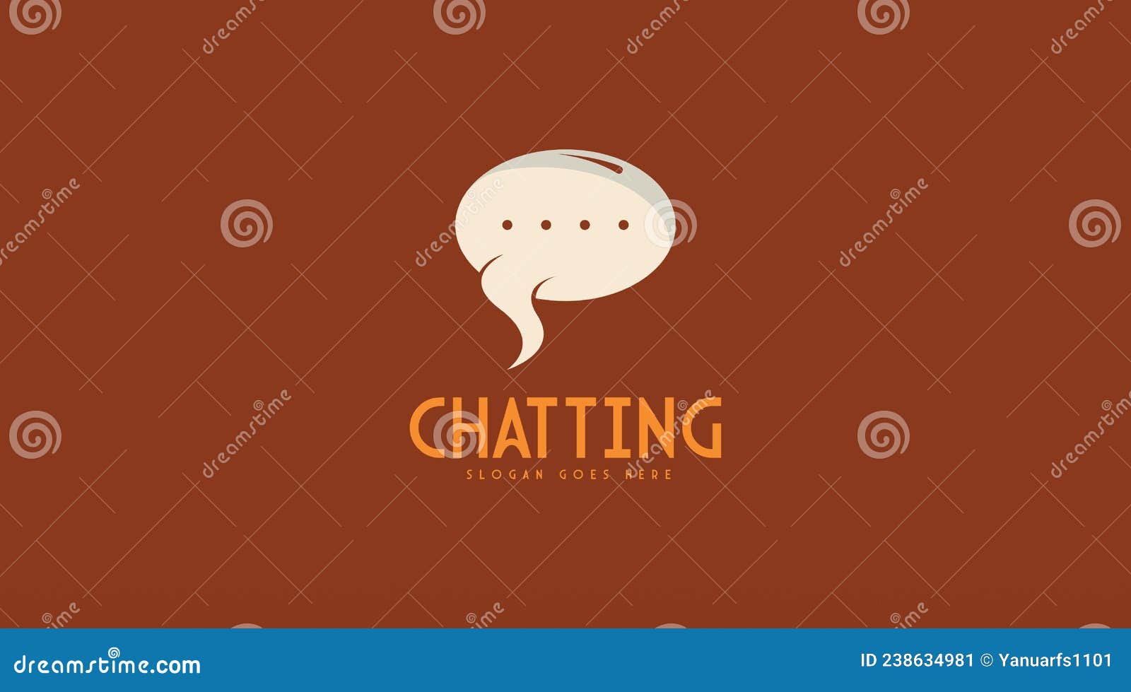 Chatting Logo Design Concept Vector Stock Vector - Illustration of ...