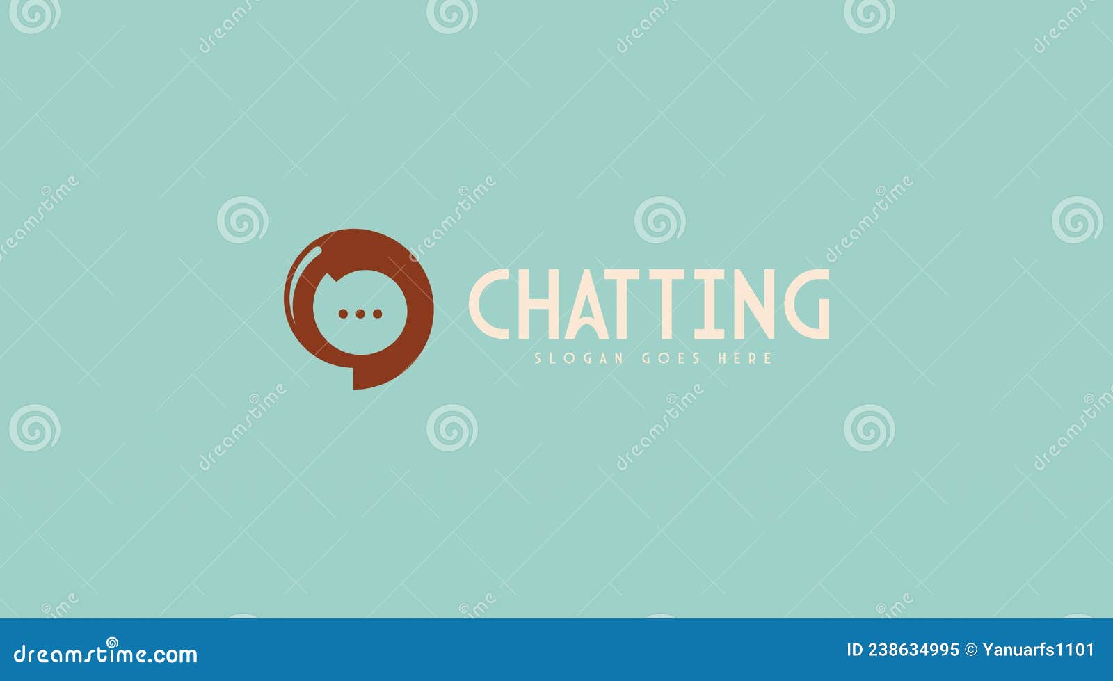 Chatting Logo Design Concept Vector Stock Vector - Illustration of ...