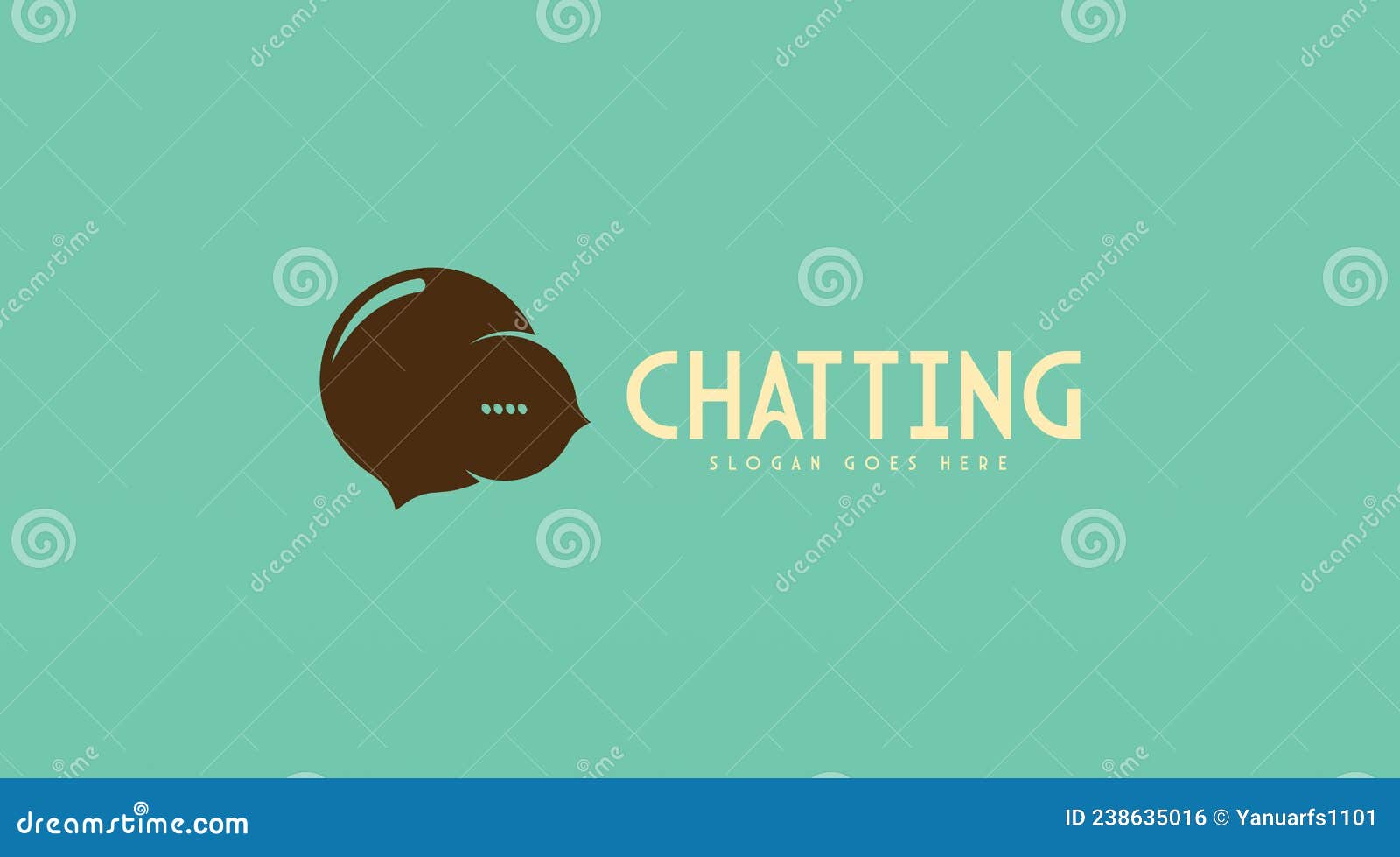 Chatting Logo Design Concept Vector Stock Vector - Illustration of ...