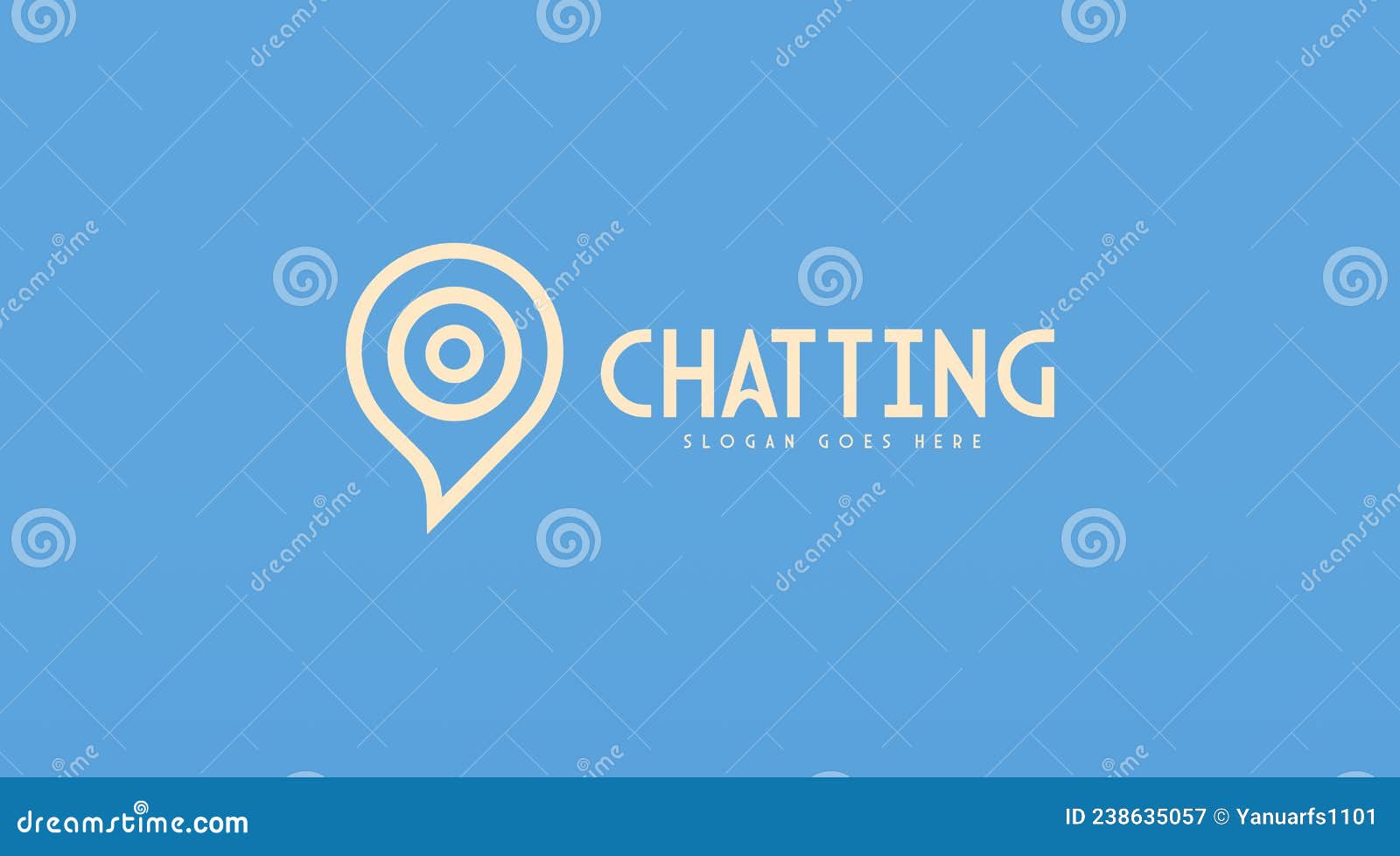 Chatting Logo Design Concept Vector Stock Vector - Illustration of ...