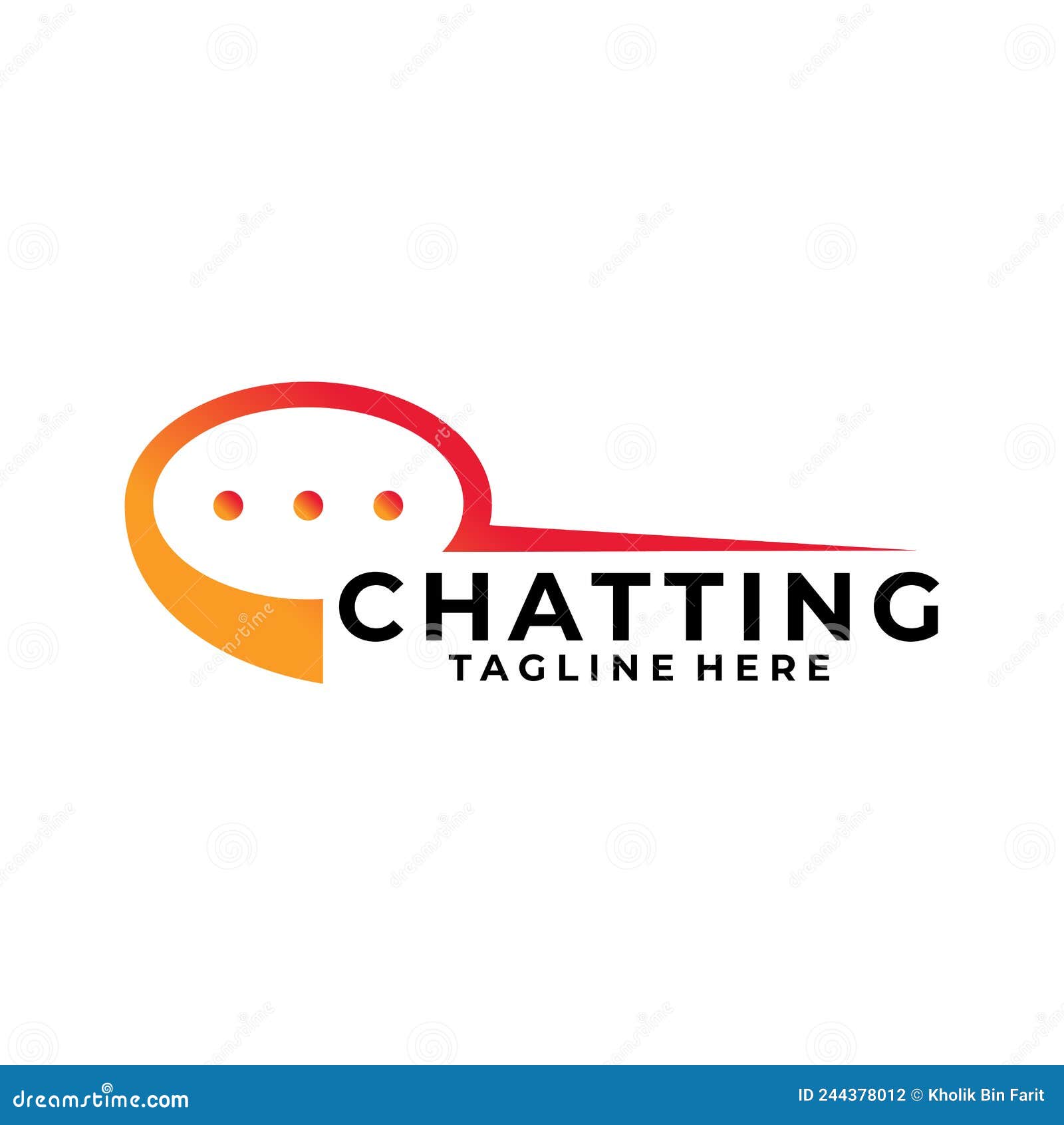 Chatting Logo Icon Vector Isolated Stock Vector - Illustration of ...