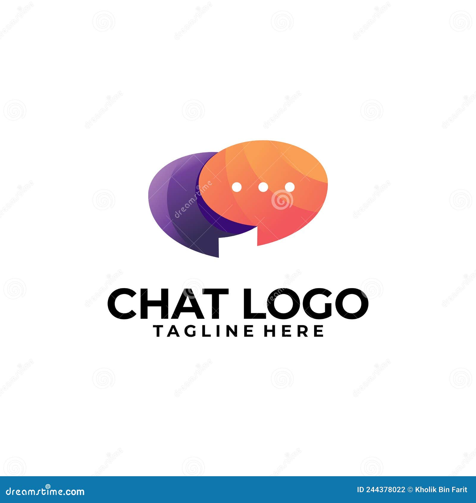 Chatting Logo Icon Vector Isolated Stock Vector - Illustration of ...