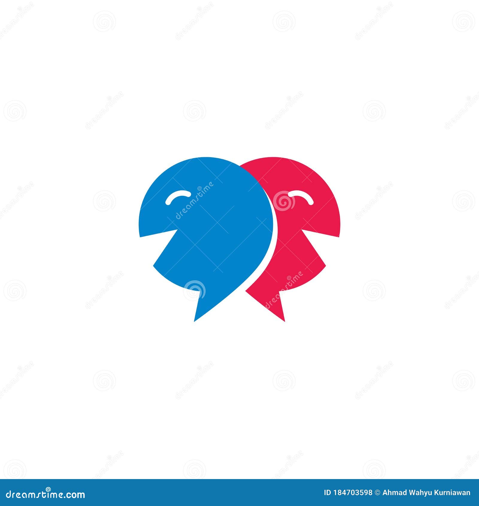 Chatting Logo stock vector. Illustration of group, chat - 184703598