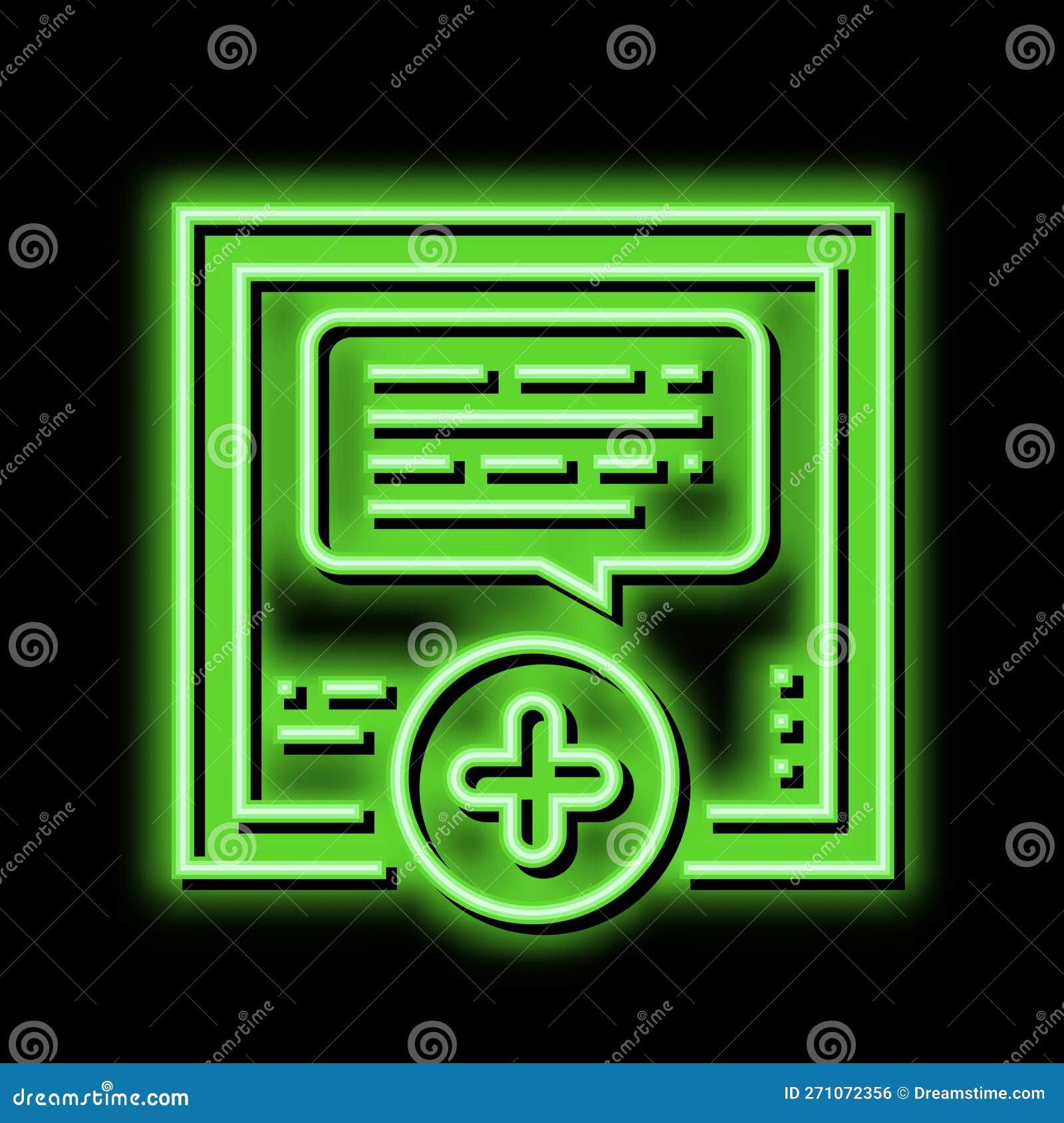 Chatting with User Ugc Neon Glow Icon Illustration Stock Vector ...