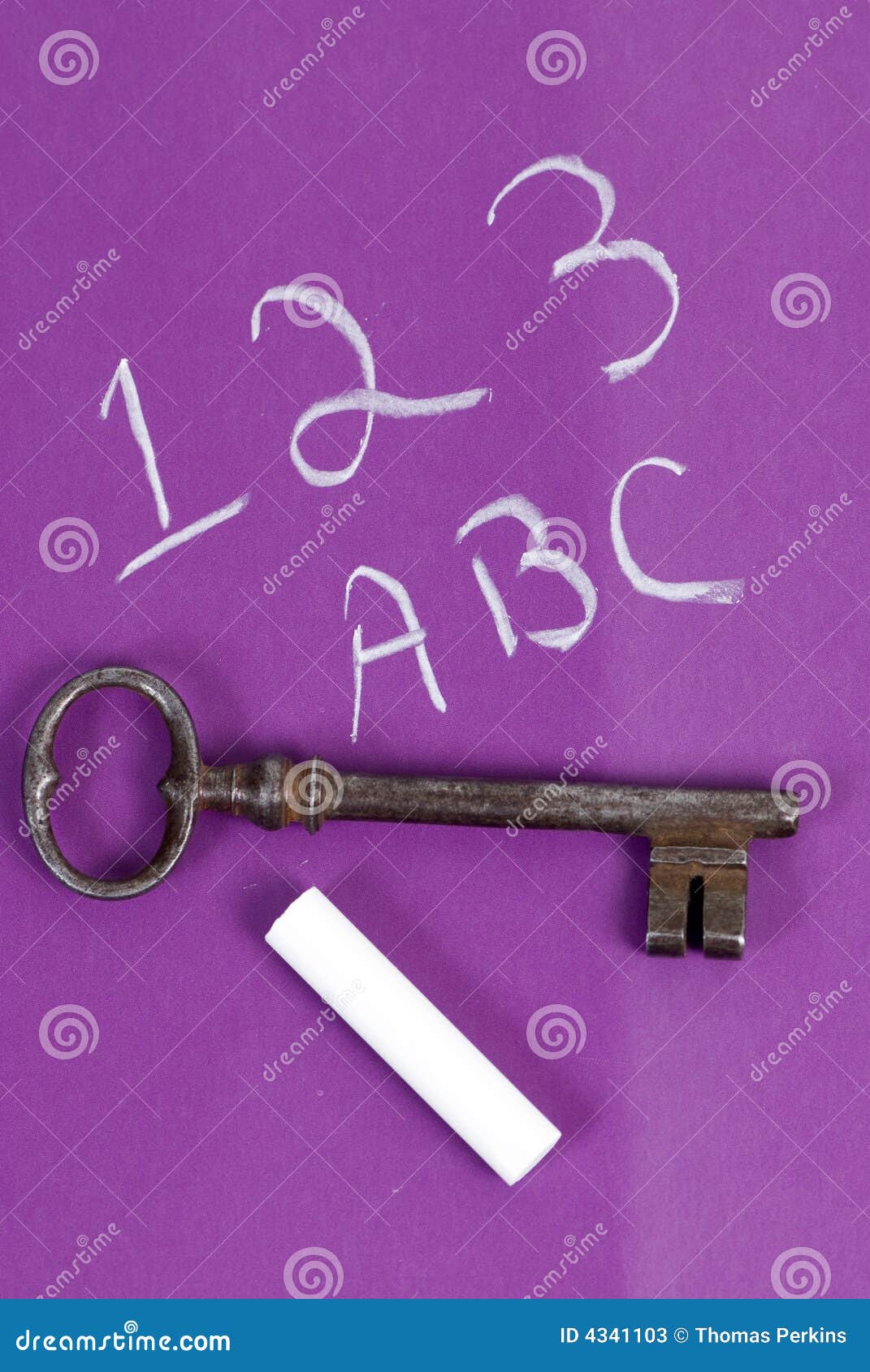 Chaulk and key stock image. Image of locked, ancient, explore - 4341103