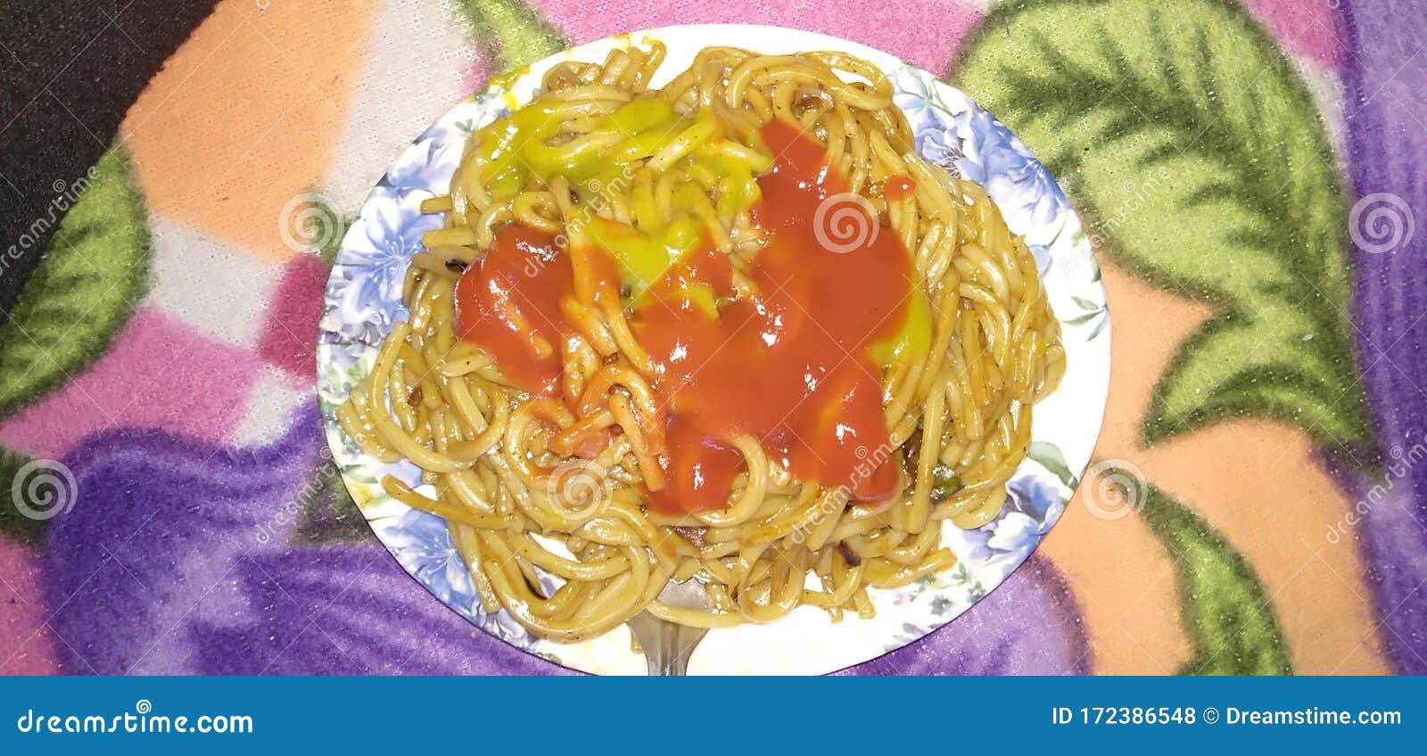 Chaumin with sauce stock photo. Image of saucce, chaumin - 172386548