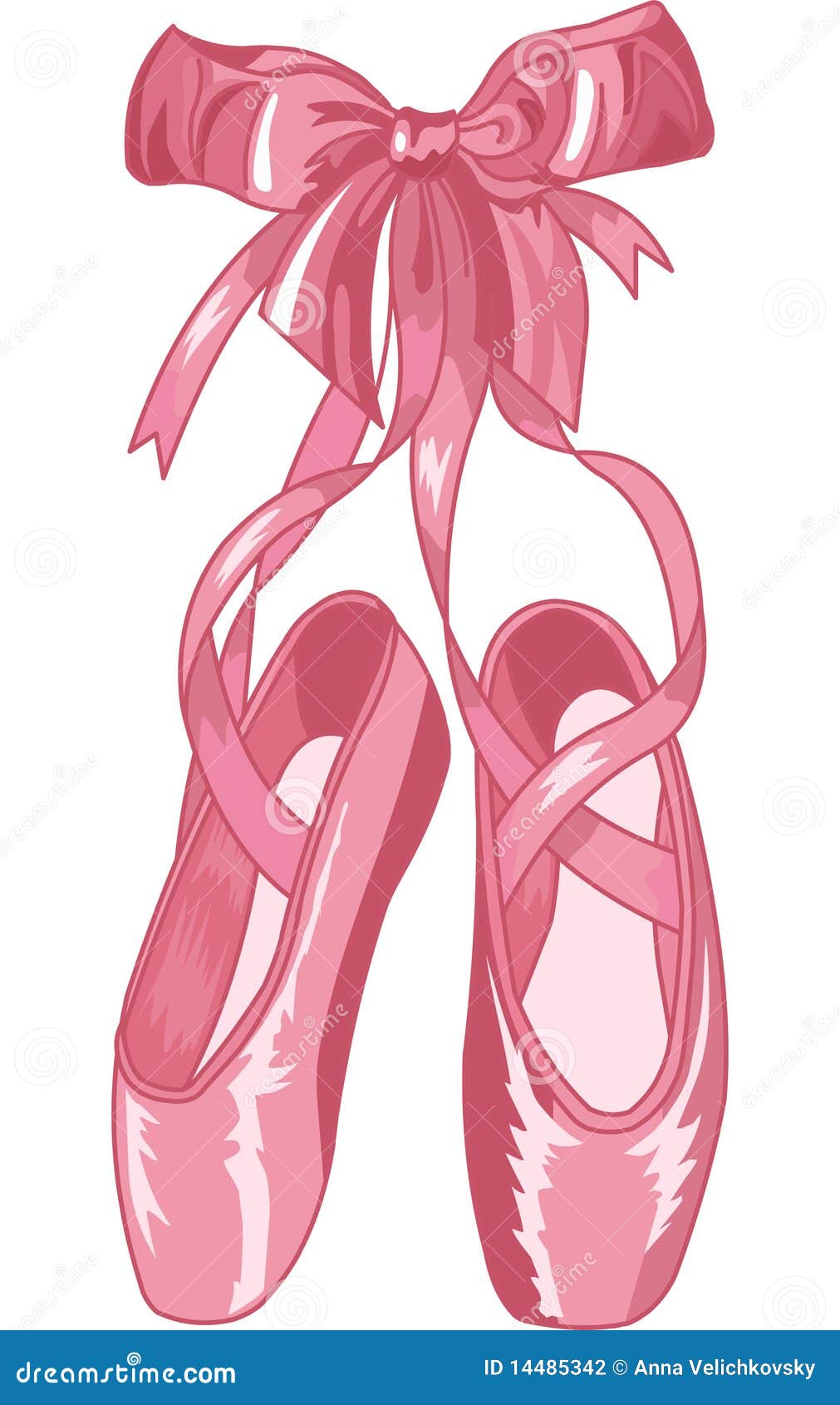 Chaussons de ballet illustration de vecteur. Illustration du course ...