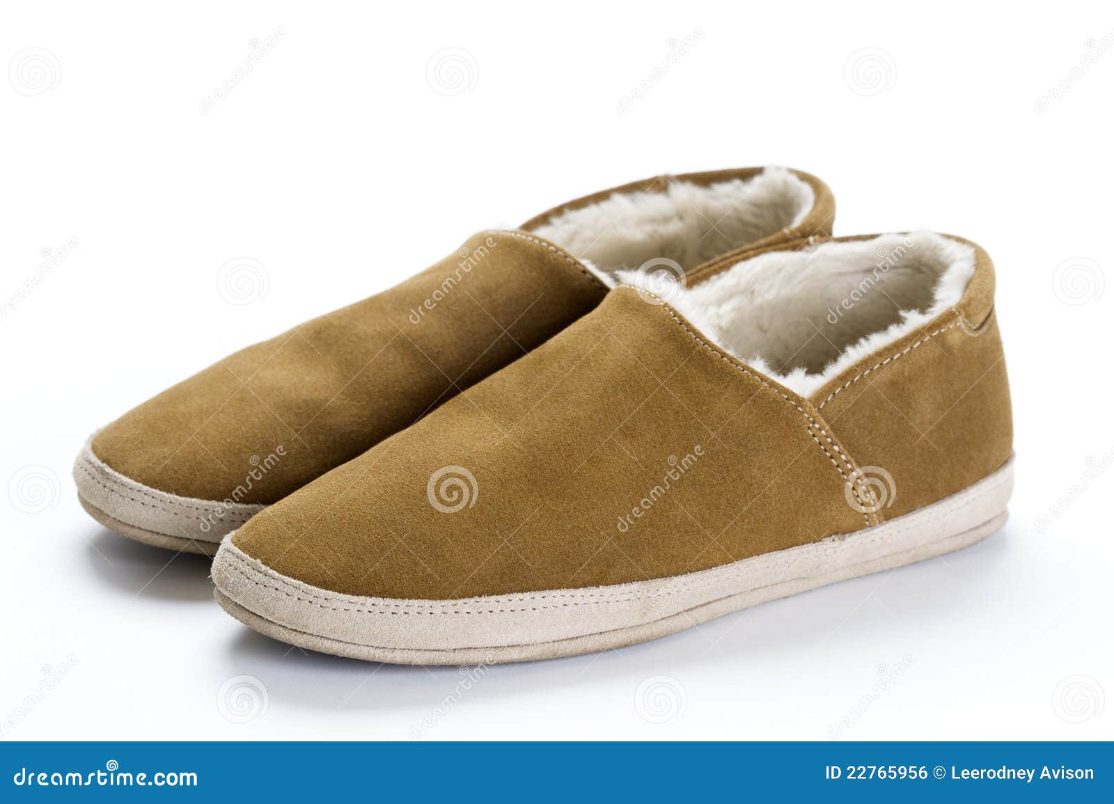 Chaussons de basane photo stock. Image du personne, paire - 22765956