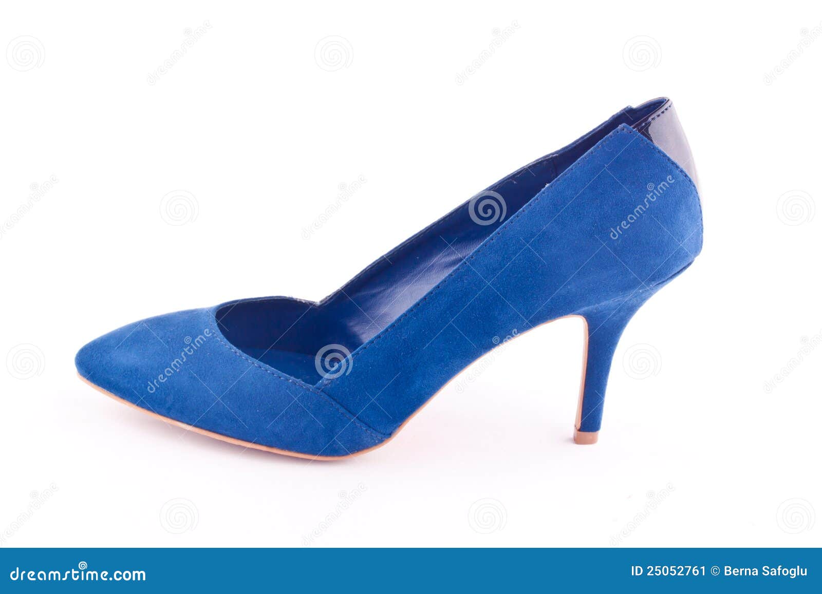 Chaussure Bleue De Haut Talon Image stock - Image du couleur ...