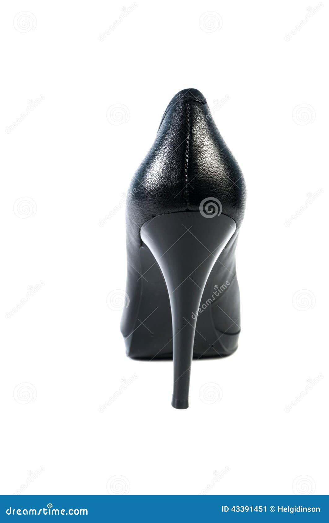 Chaussure Noire De Haut Talon Image stock - Image du charme, luxe: 43391451