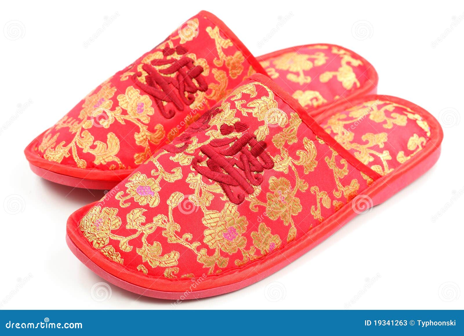 Chaussures Chinoises Rouges Image stock - Image du type, accessoires ...