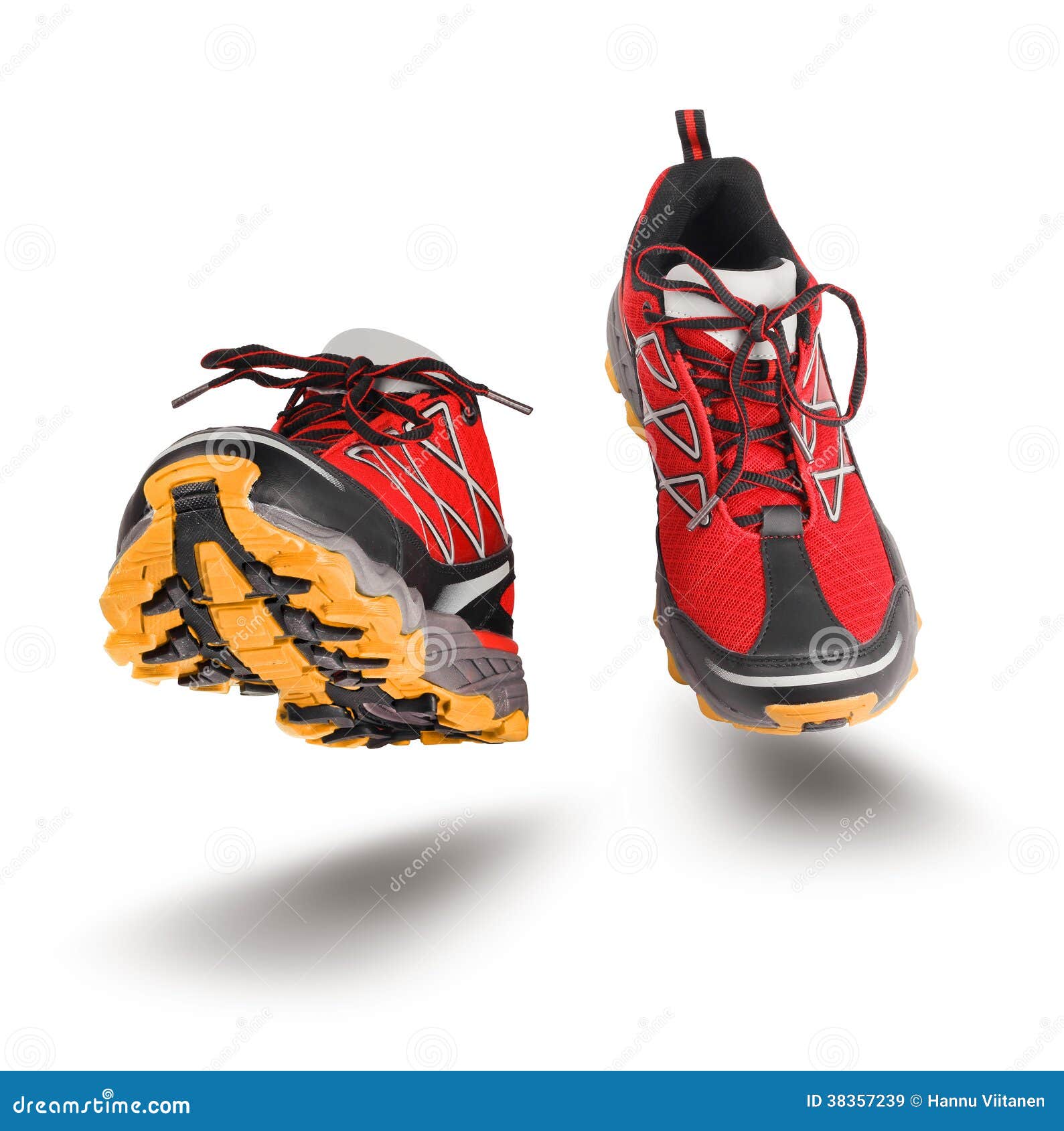Chaussures Courantes Rouges De Sport Image stock - Image du matériel ...