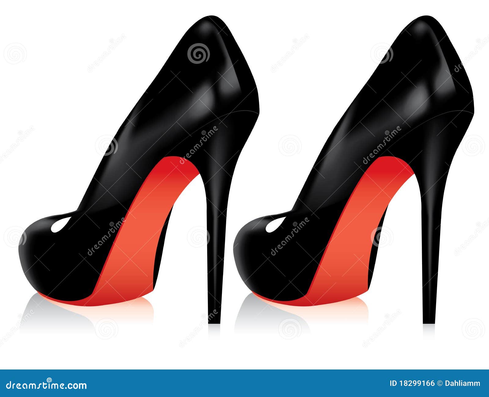 Chaussures de haut talon illustration de vecteur. Illustration of ...