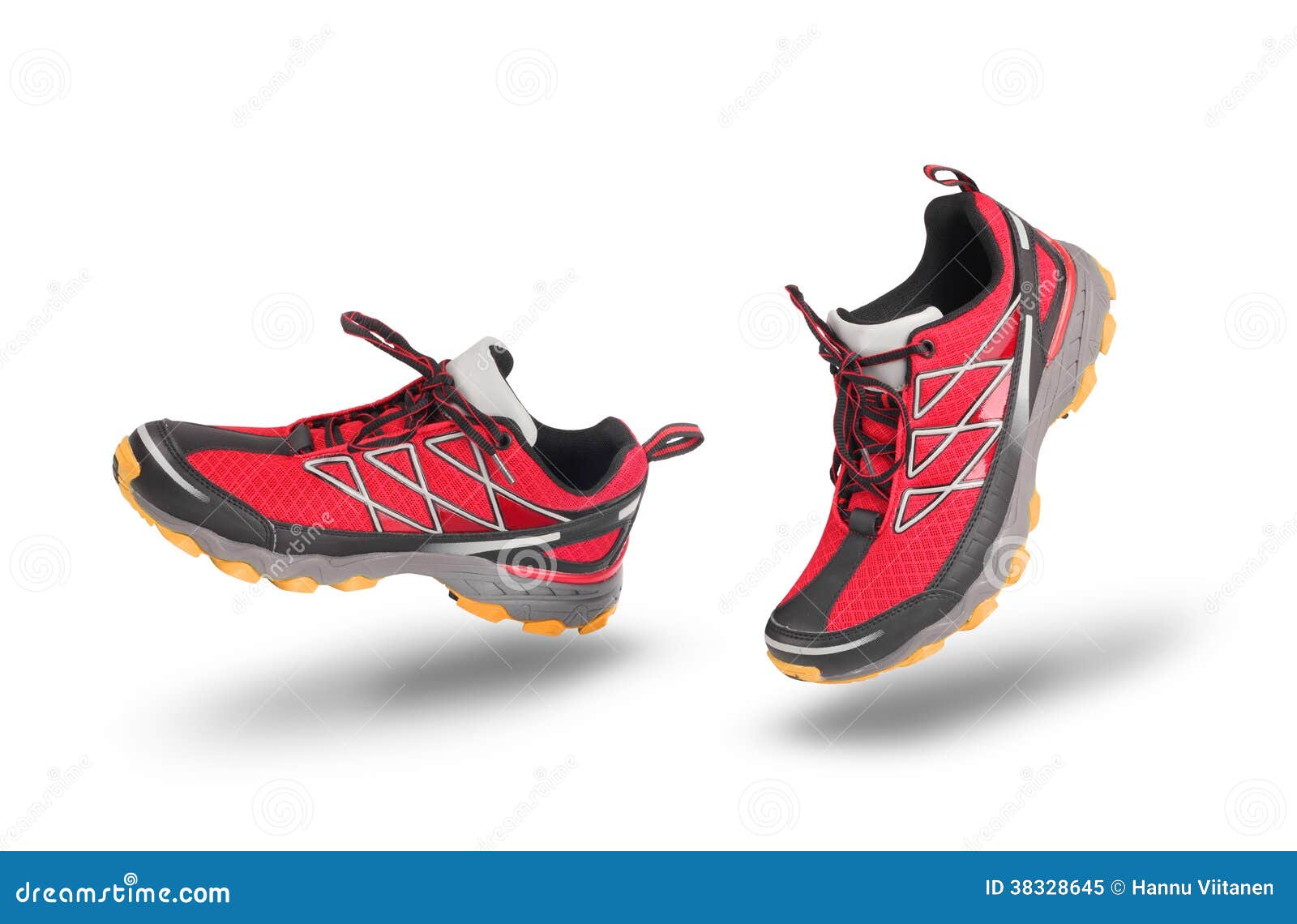 Chaussures Rouges Courantes De Sport Image stock - Image du paire ...