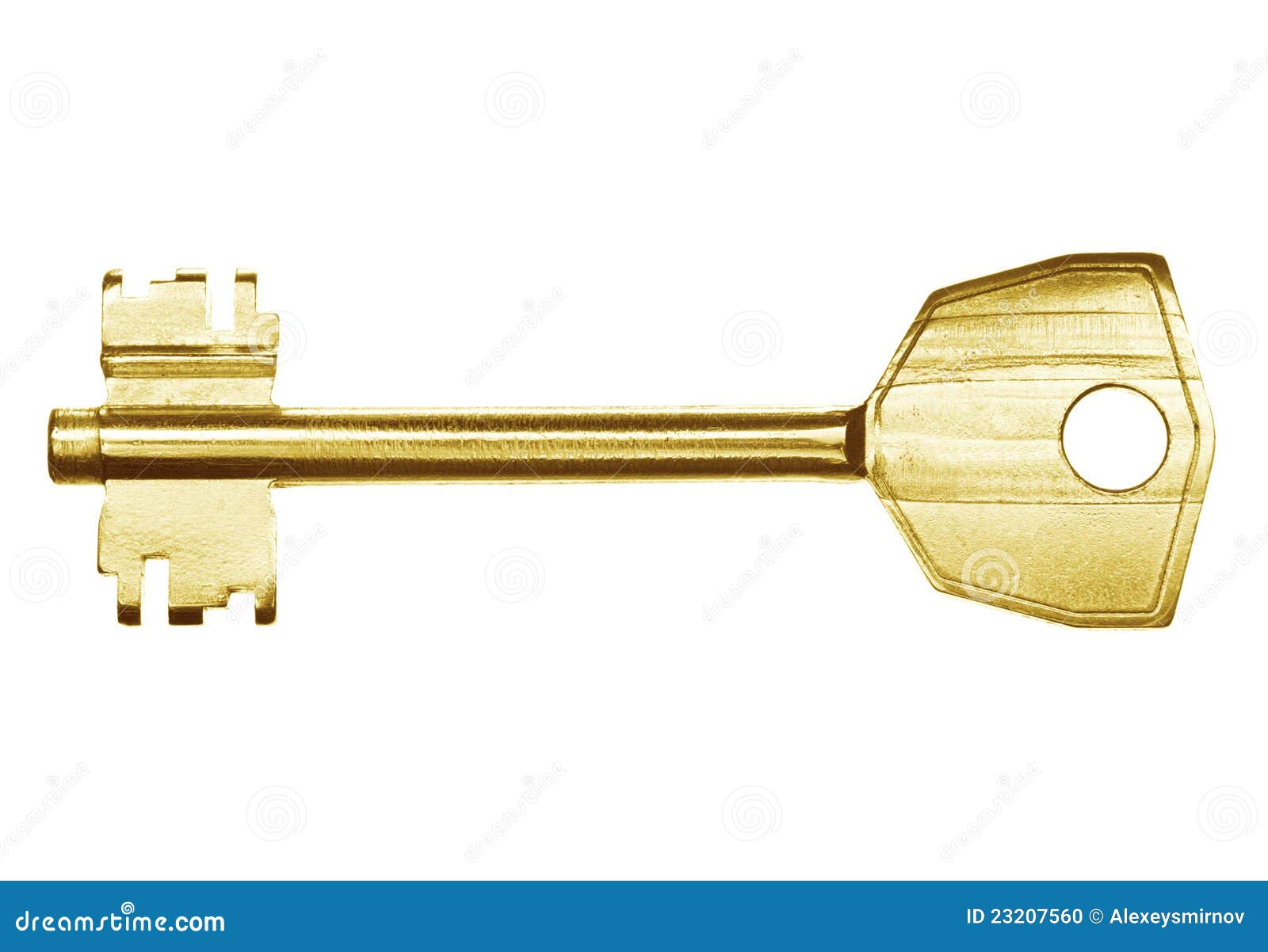 Chave dourada foto de stock. Imagem de trajeto, liso - 23207560